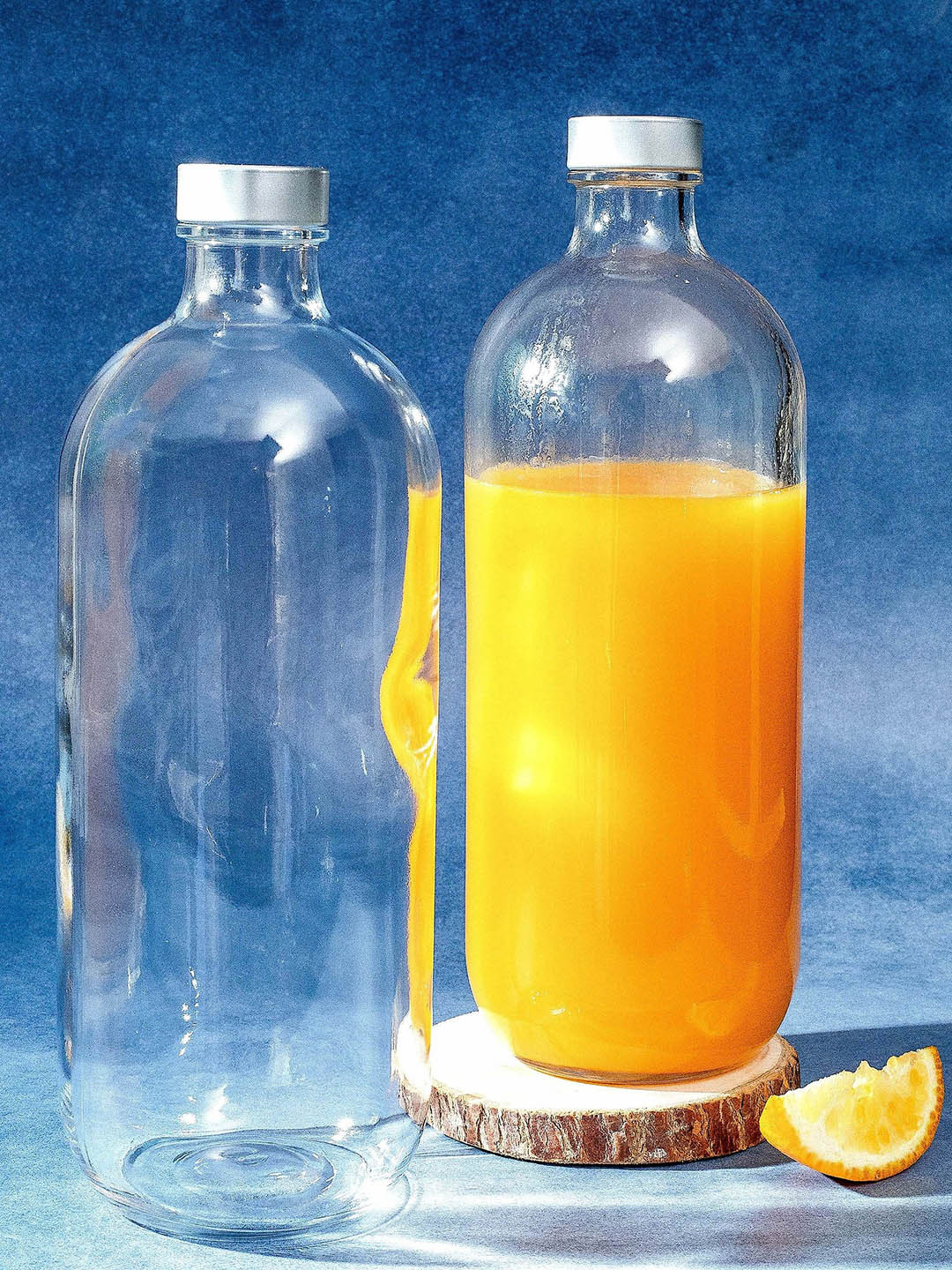 Buy Pasabahce Transparent Set Of 2 Glass Bottles With Lid 1.13 L Each ...