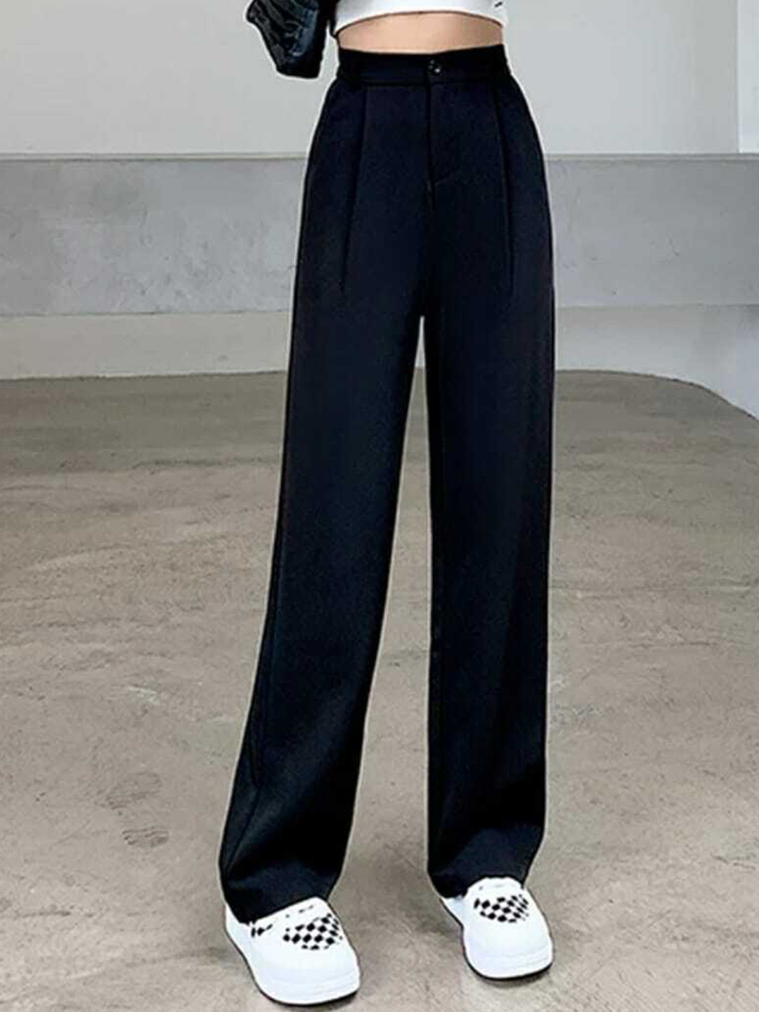 Buy Next One Women Relaxed Straight Leg Loose Fit High Rise Easy Wash ...