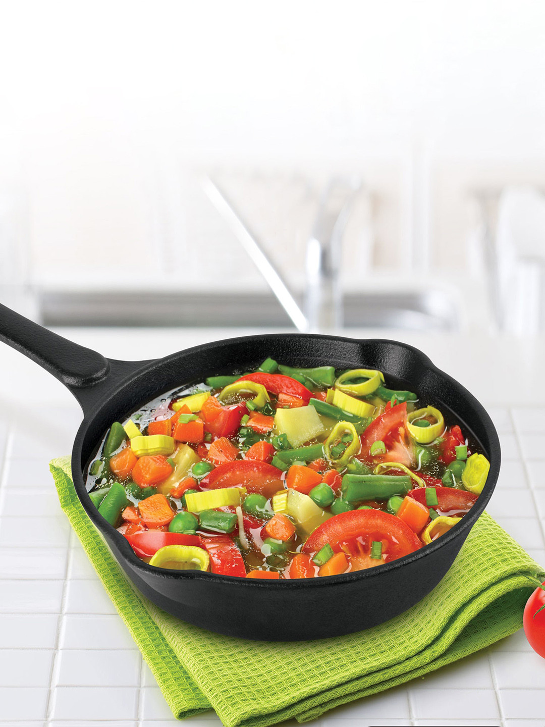 Buy Milton Pro Cook Black Cast Iron Fry Pan 660 Ml - Pan for Unisex ...
