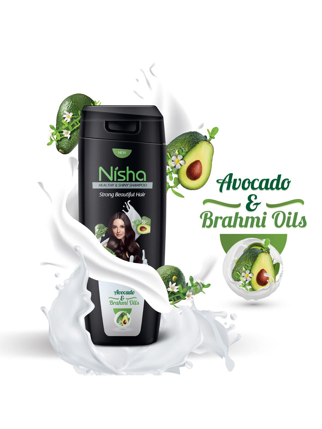 Buy Nisha Set Of 2 Healthy & Shiny Beautiful Hair Shampoo With Avocada ...