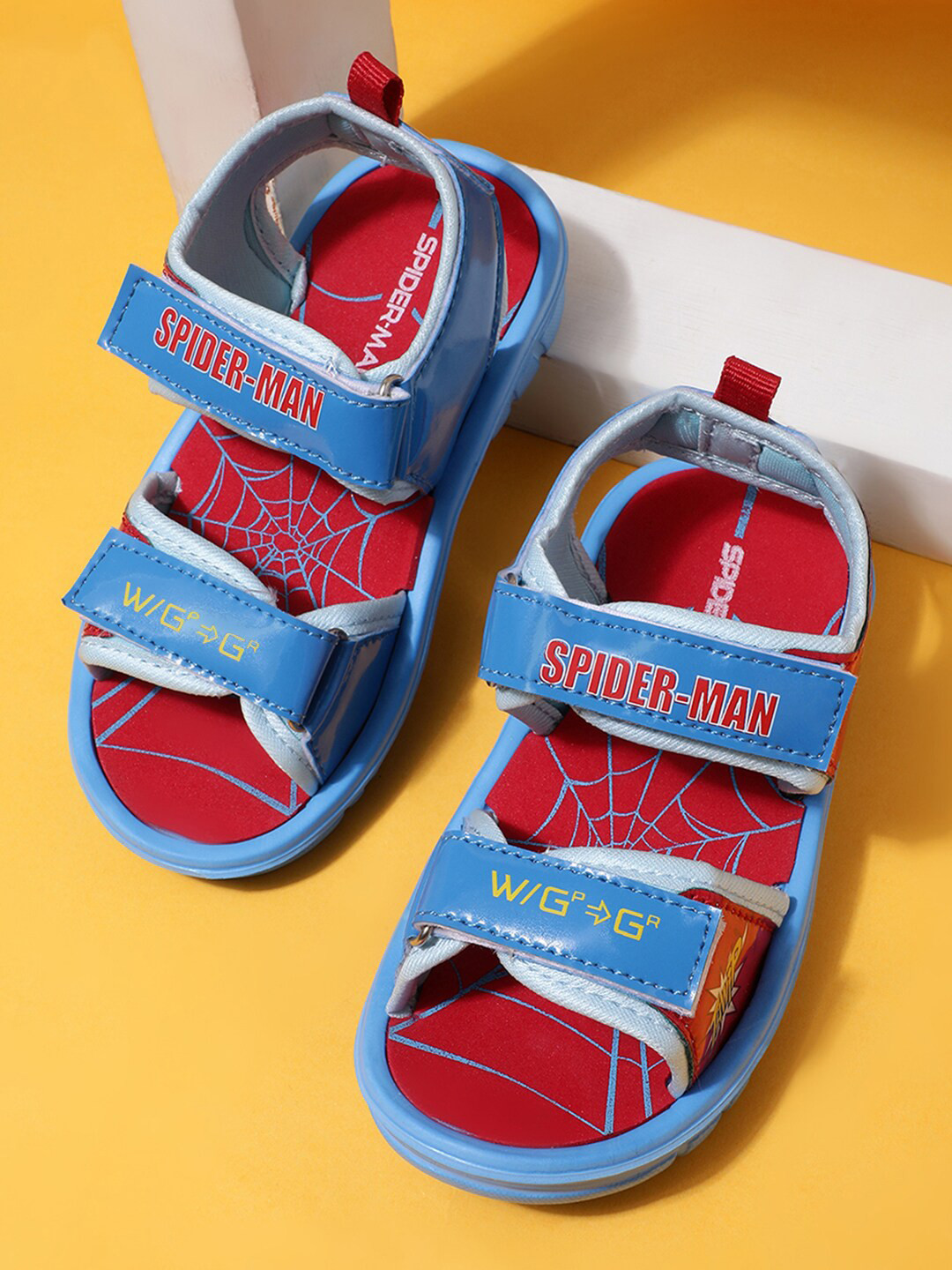 Buy Kids Ville Boys Spider Man Printed Comfort Sandals - Sandals for ...