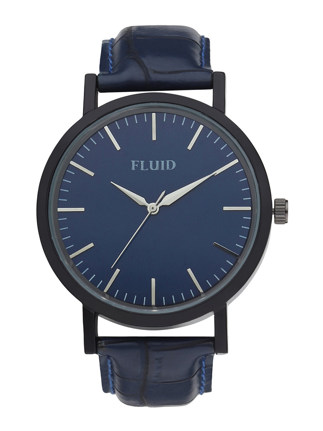 Buy FLUID Women Leather Textured Straps Analogue Watch FL23 805L BK01 ...