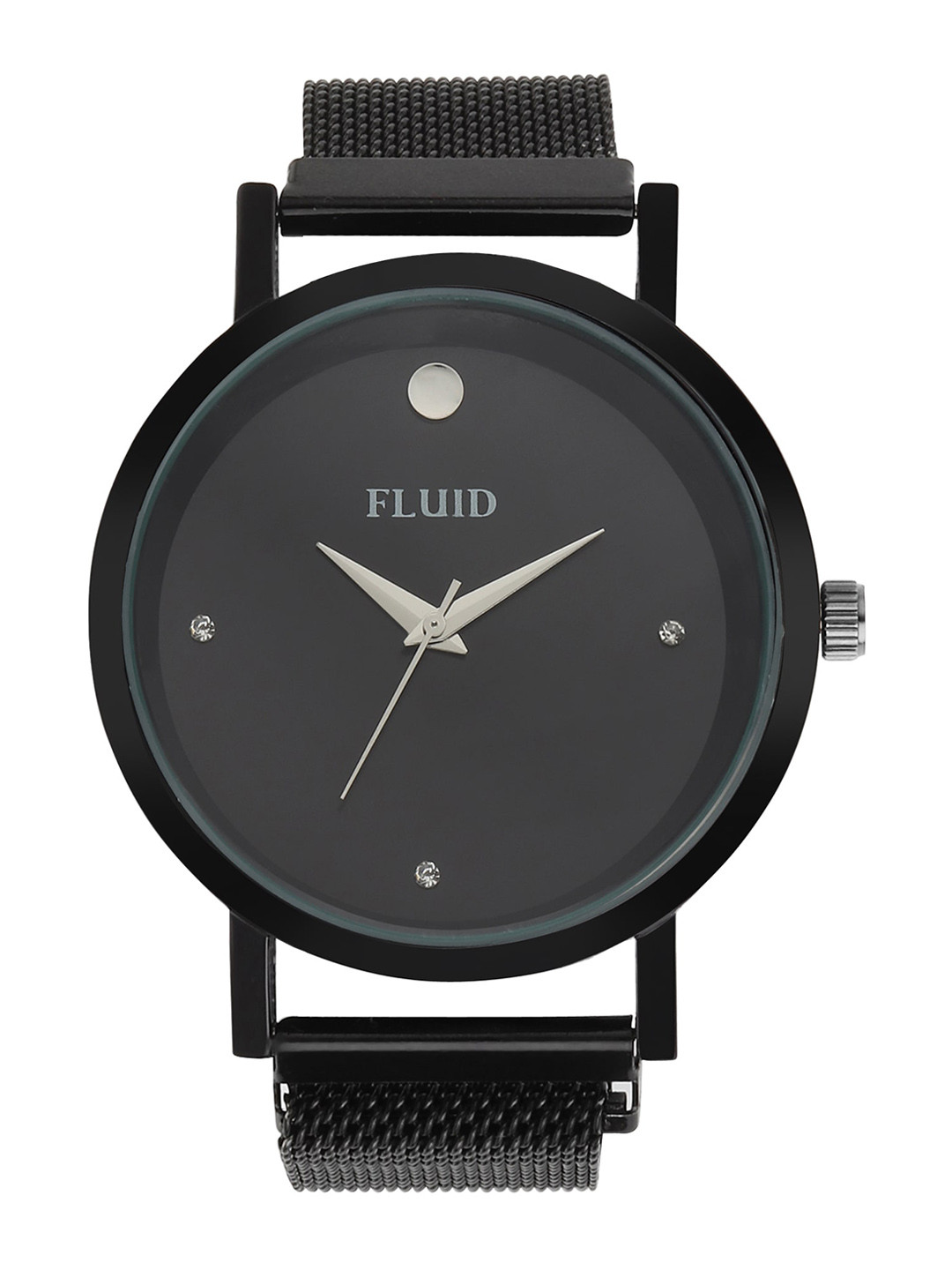 Buy FLUID Men Embellished Dial & Bracelet Style Straps Analogue Watch ...
