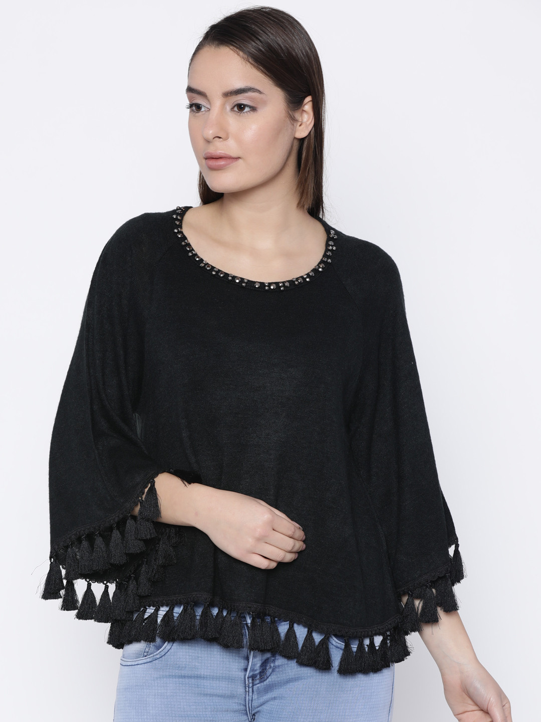 Buy Deal Jeans Women Black Solid Top - Tops for Women 2159515 | Myntra