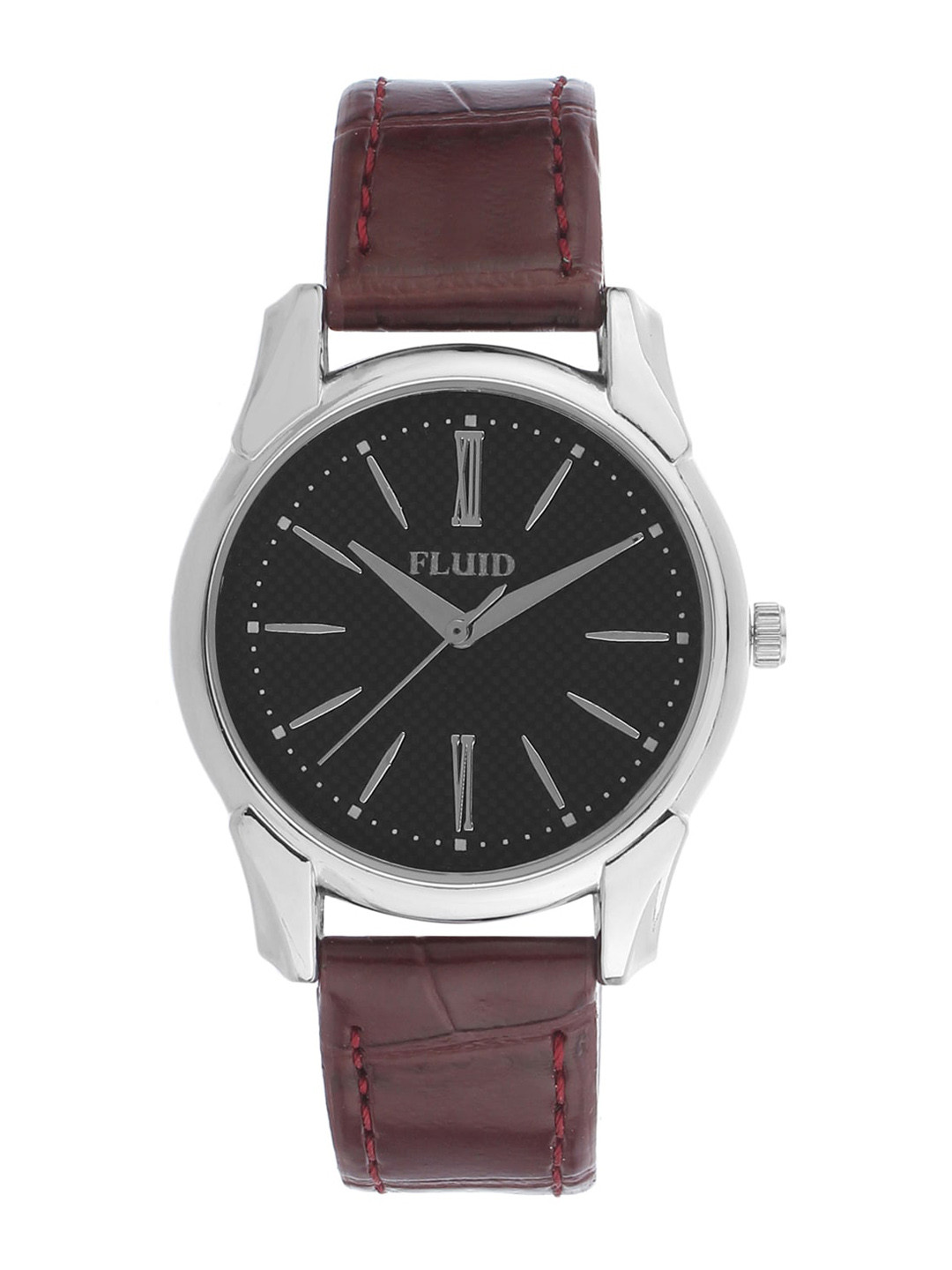 Buy FLUID Women Dial & Leather Textured Straps Analogue Watch FL23 751L ...