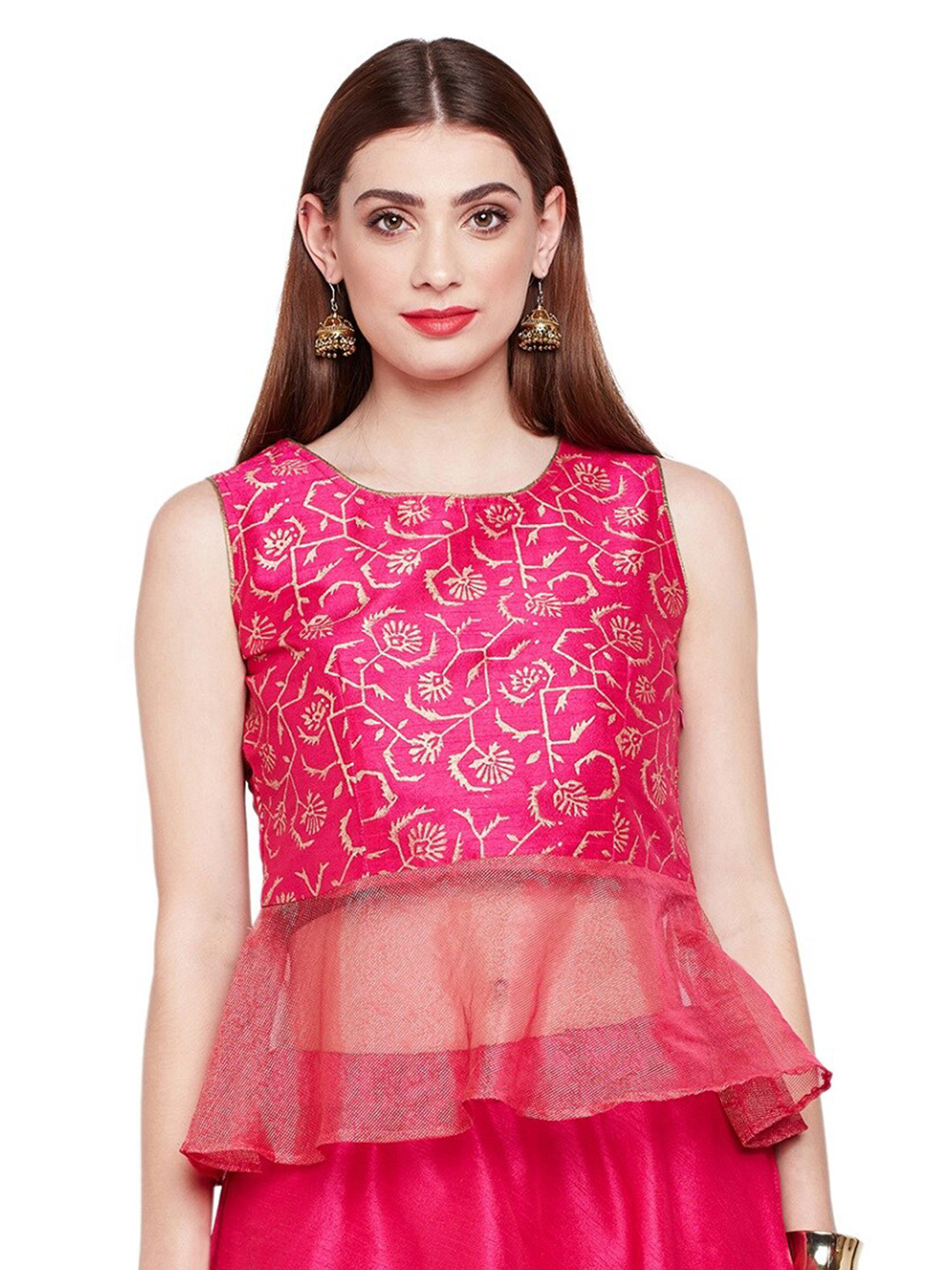 Buy Studio Rasa Print Sheen Top - Tops for Women 21597100 | Myntra