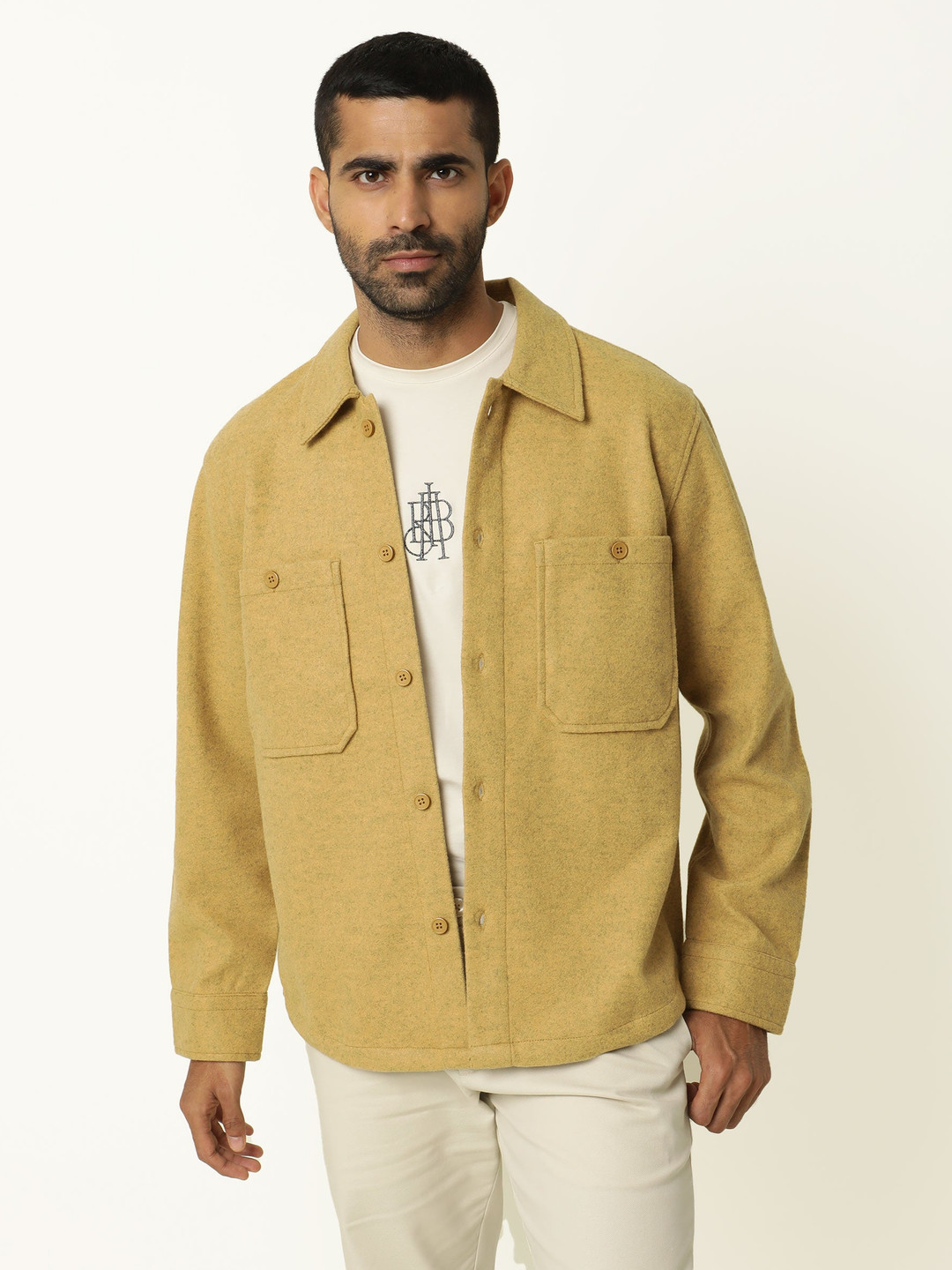 Buy RARE RABBIT Men Jerome Tailored Fit Solid Spread Collar Jacket ...