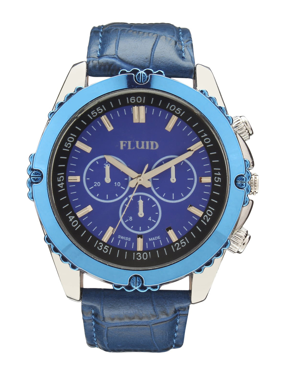 Buy FLUID Men Leather Straps Analogue Watch FL23 909 BL01 - Watches for ...