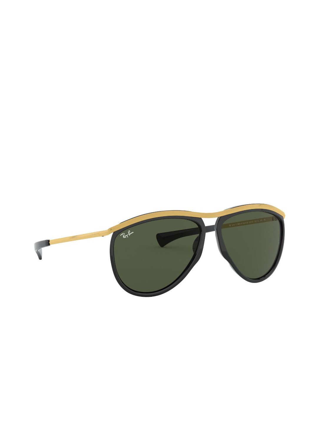 Buy RAY BAN Unisex UV Protected Green Lens Pilot Sunglasses 0RB2219901 ...