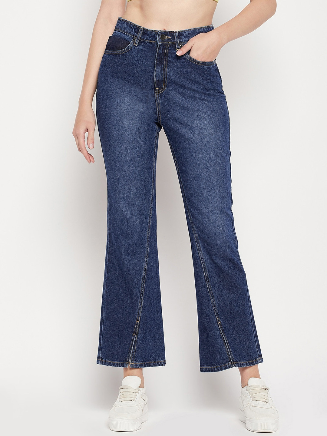 Buy Madame Women Light Fade Wide Leg Jeans - Jeans for Women 21615054 ...