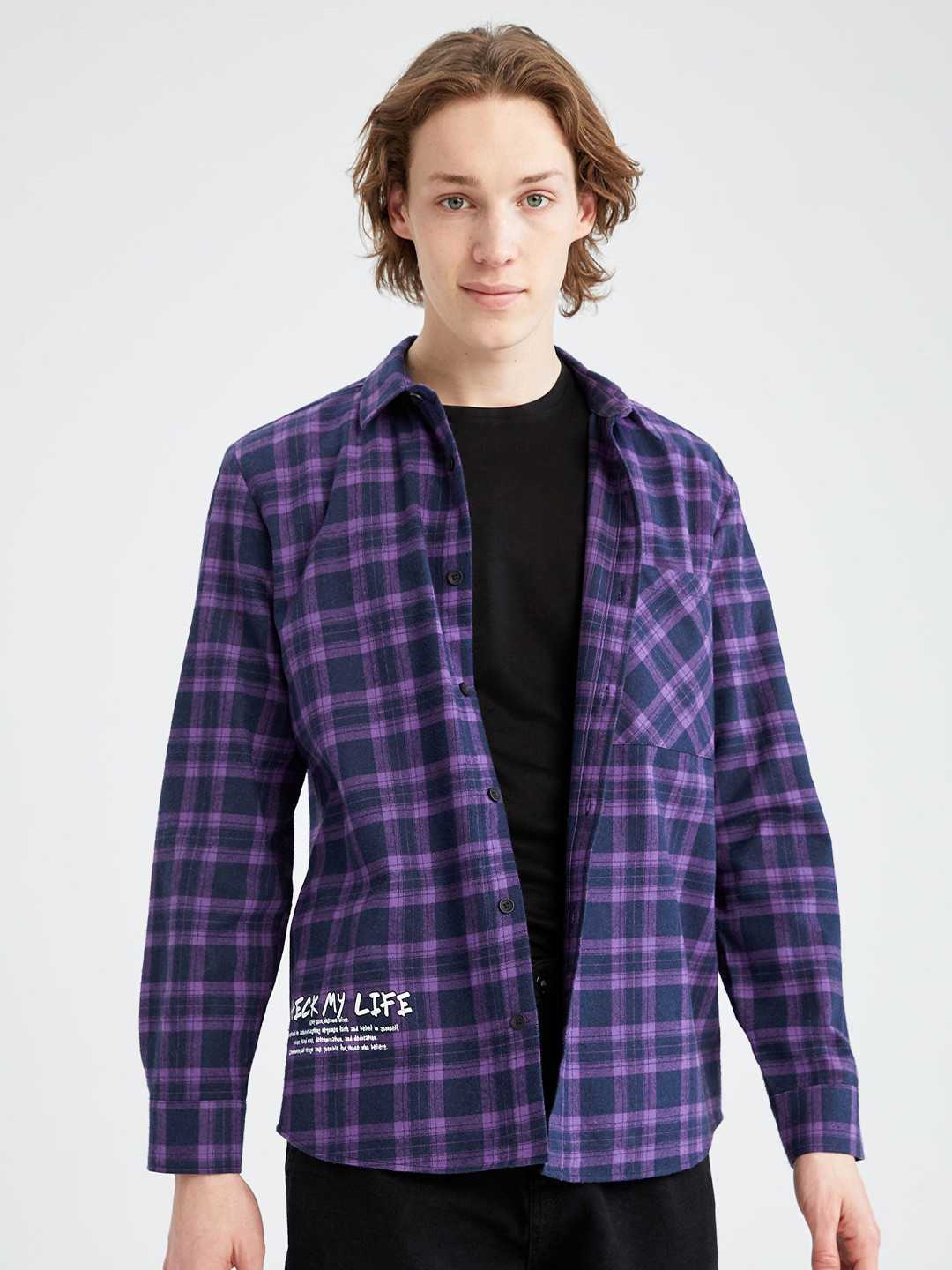Buy DeFacto Men Checked Casual Shacket - Shackets for Men 21619260 | Myntra