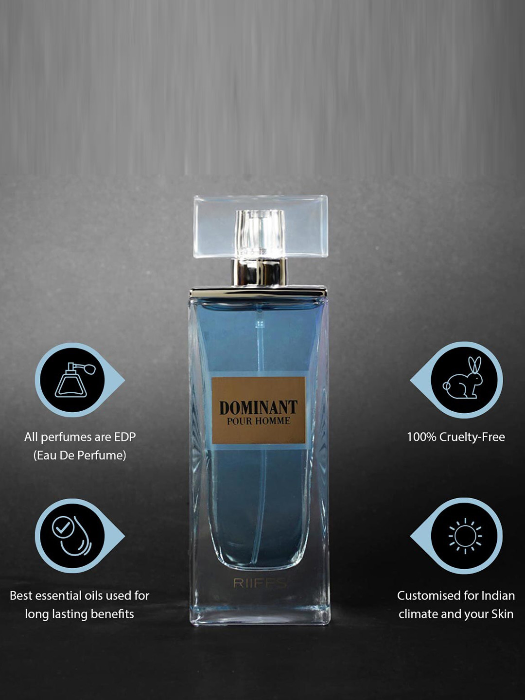 Buy RIIFFS Men Dominant Pour Homme Eau De Parfum 100 Ml - Perfume for Men 21623300 | Myntra