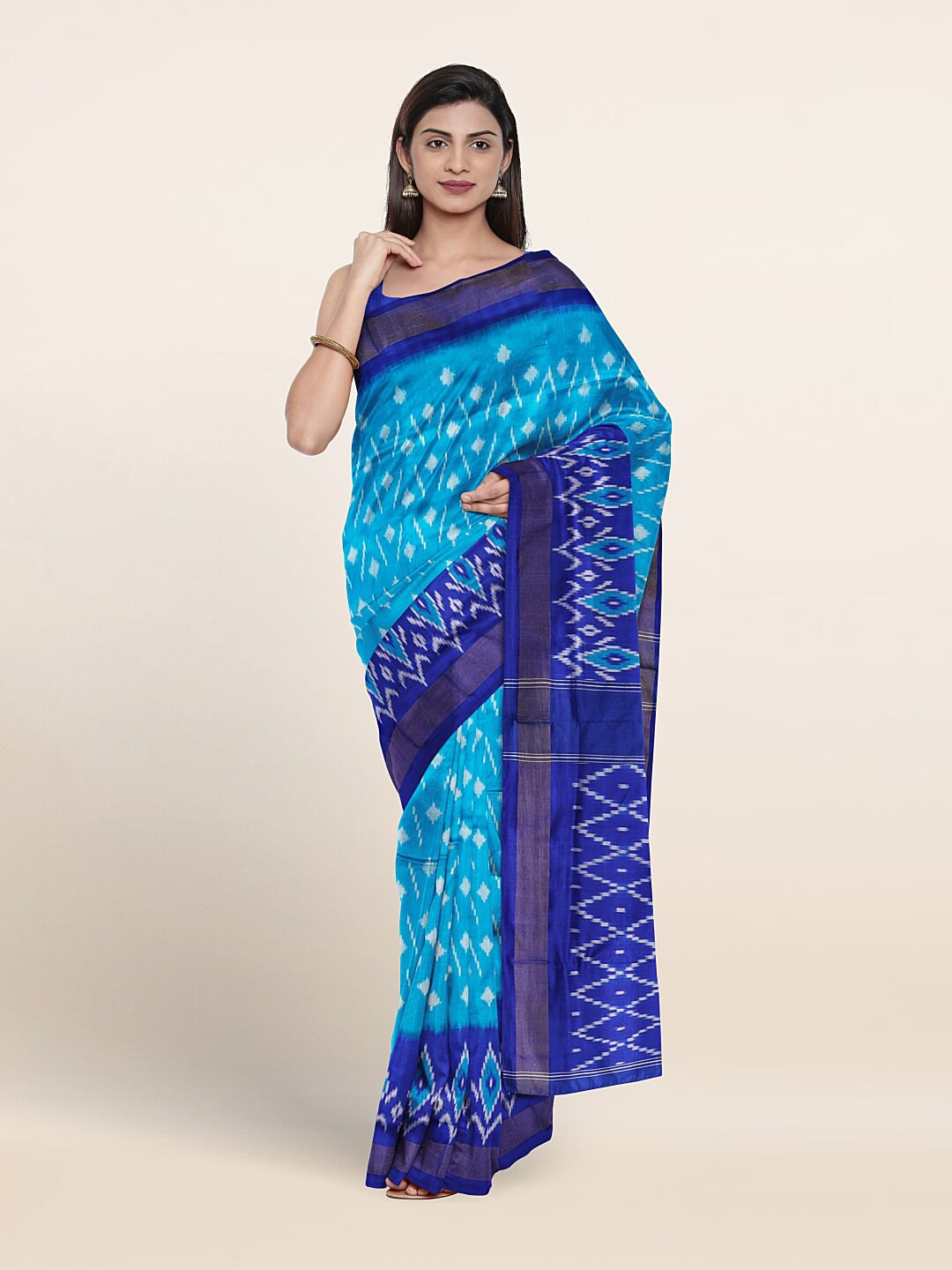 Buy Pothys Ethnic Motifs Printed Pure Silk Saree - Sarees for Women ...