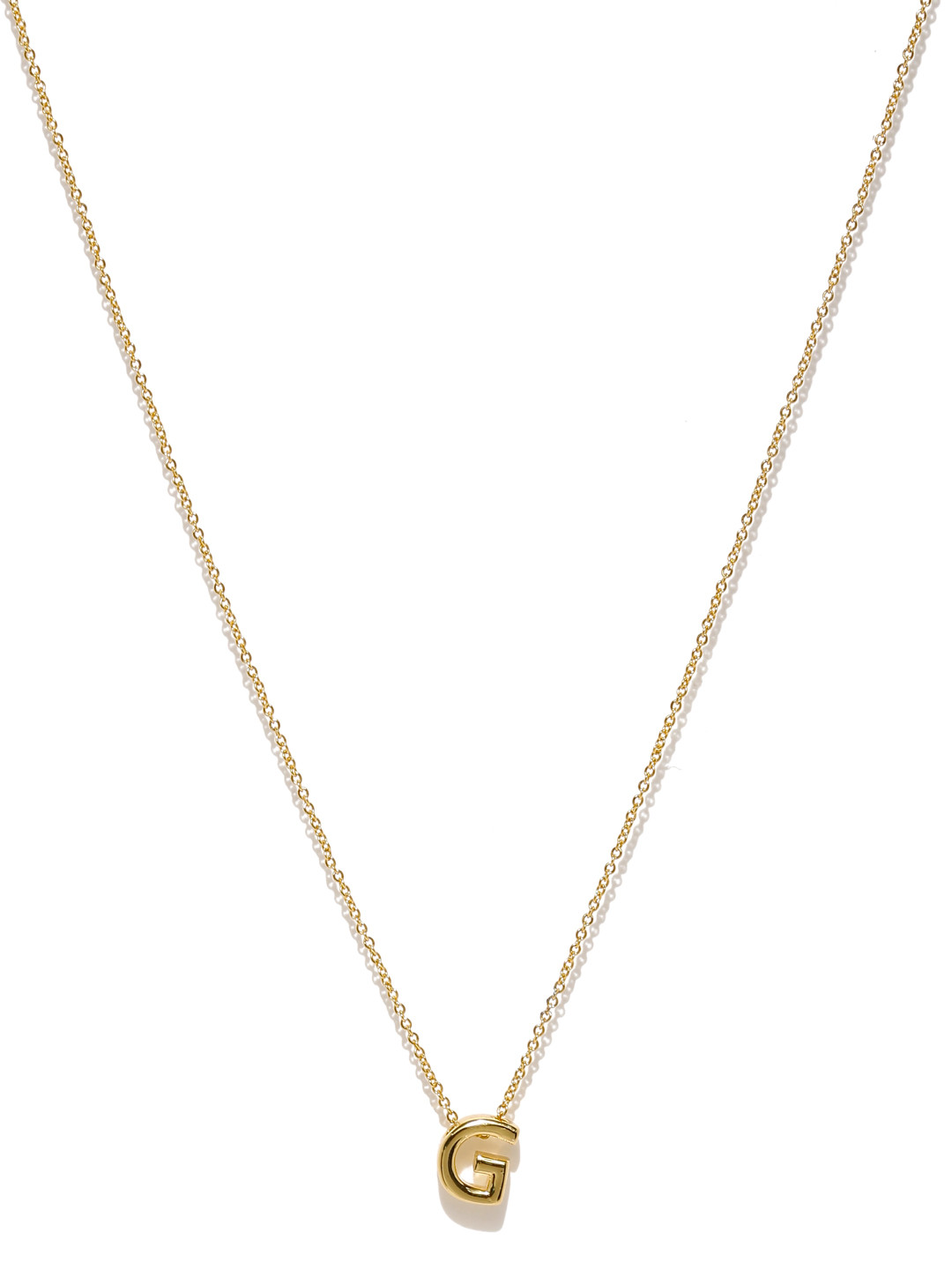 Buy Accessorize Gold Plated G Shaped Pendant With Chain - Pendant for ...