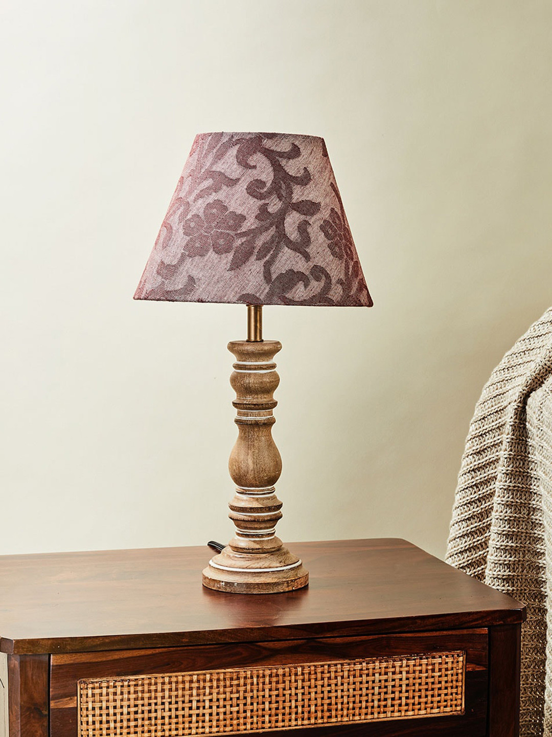 Buy Fabindia Red Varnin Cutwork Shade - Table Lamps for Unisex 21634150 ...