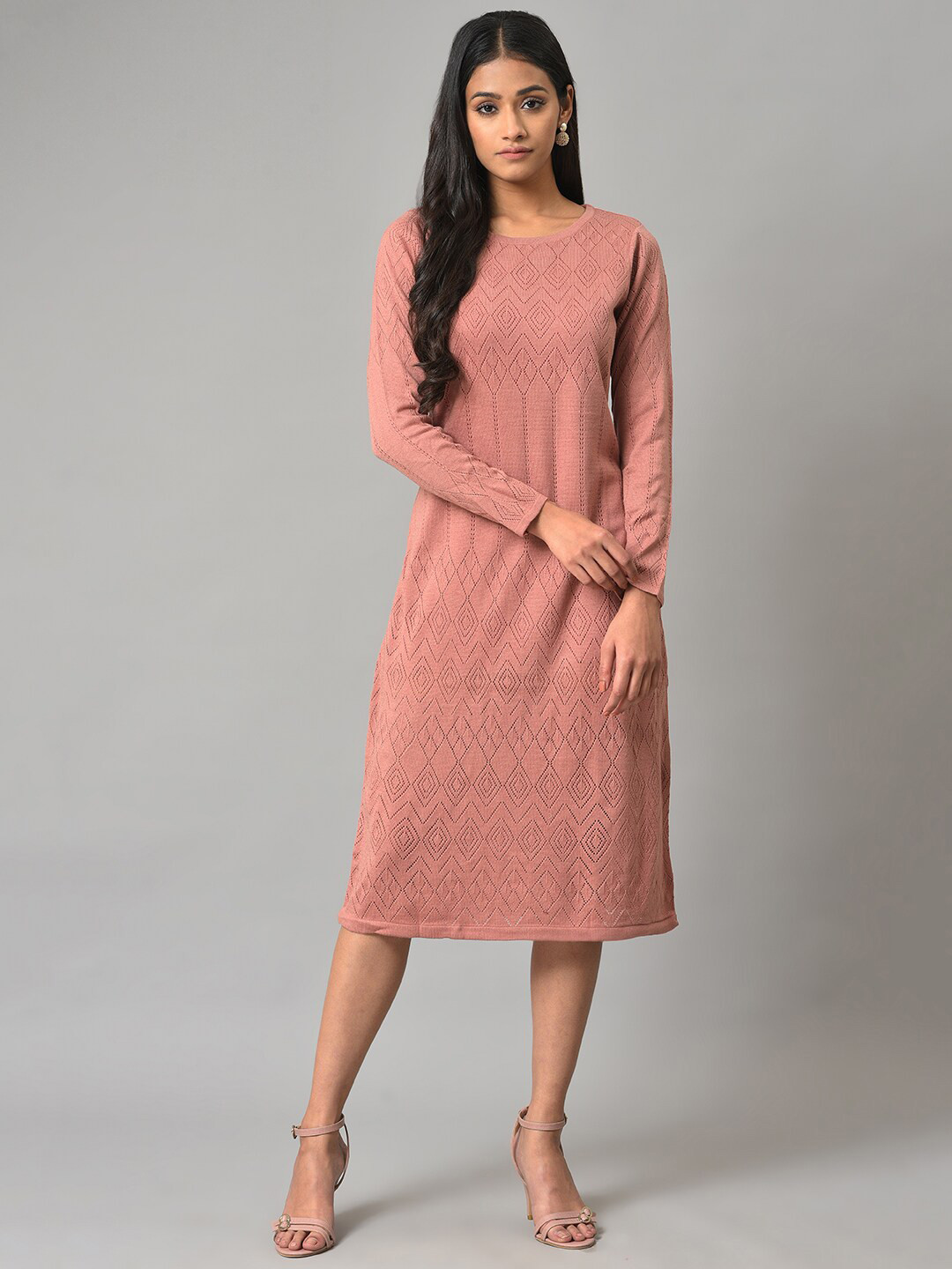 Buy W A Line Midi Acrylic Dress - Dresses for Women 21644642 | Myntra