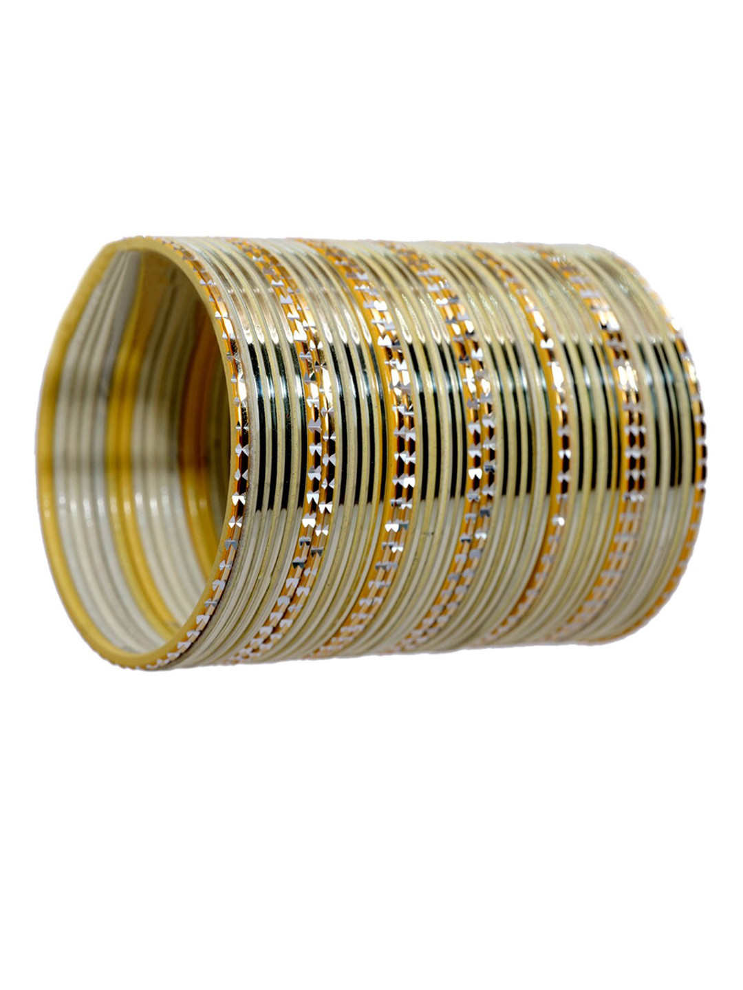Buy NMII Set Of 36 Non Precious Metal Bangle Set - Bangle for Women ...
