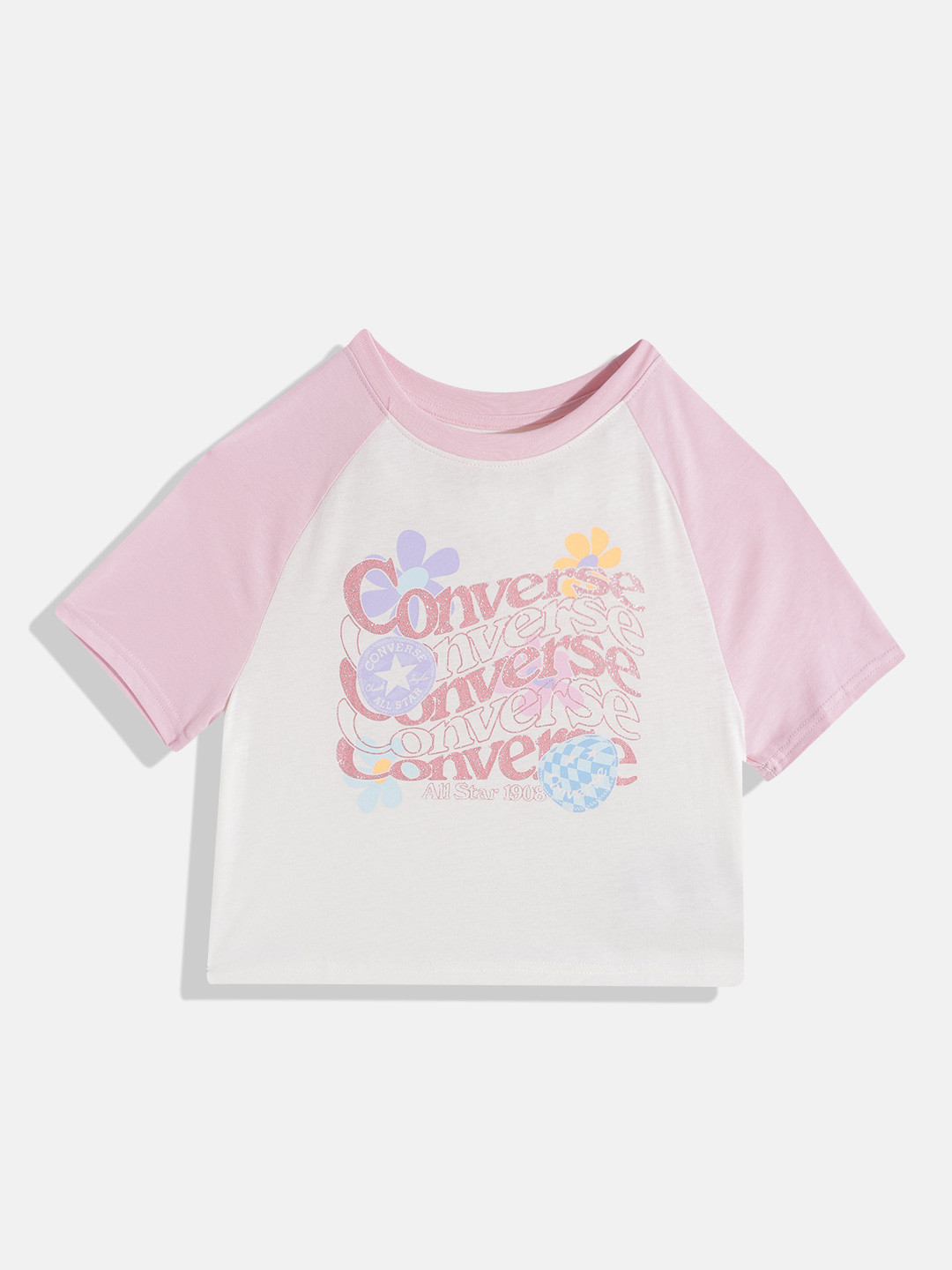 Buy Converse Typography Printed Boxy T Shirt - Tshirts for Girls ...