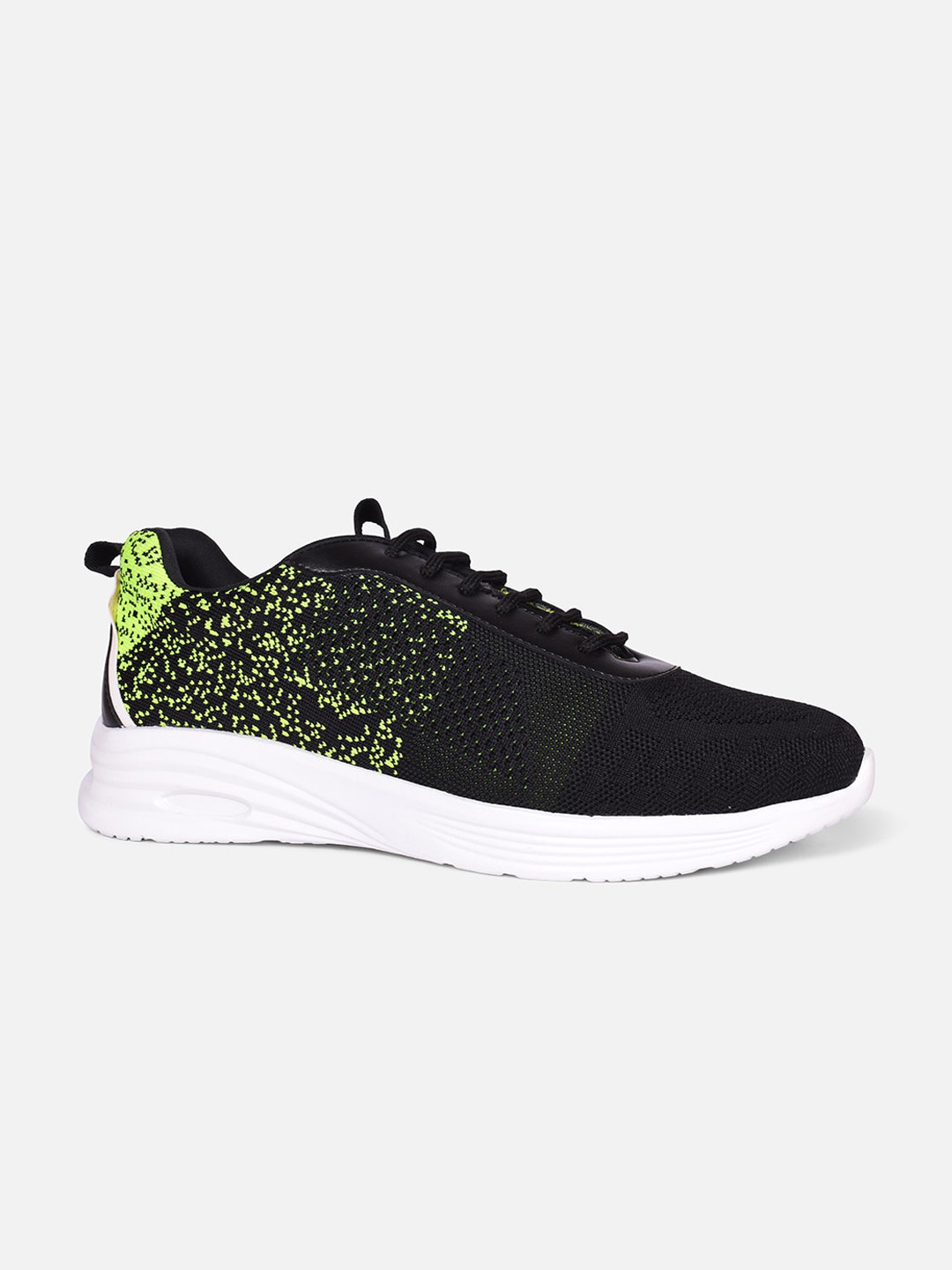 Buy HIGHLANDER Men Black Woven Design Sneakers - Casual Shoes for Men ...