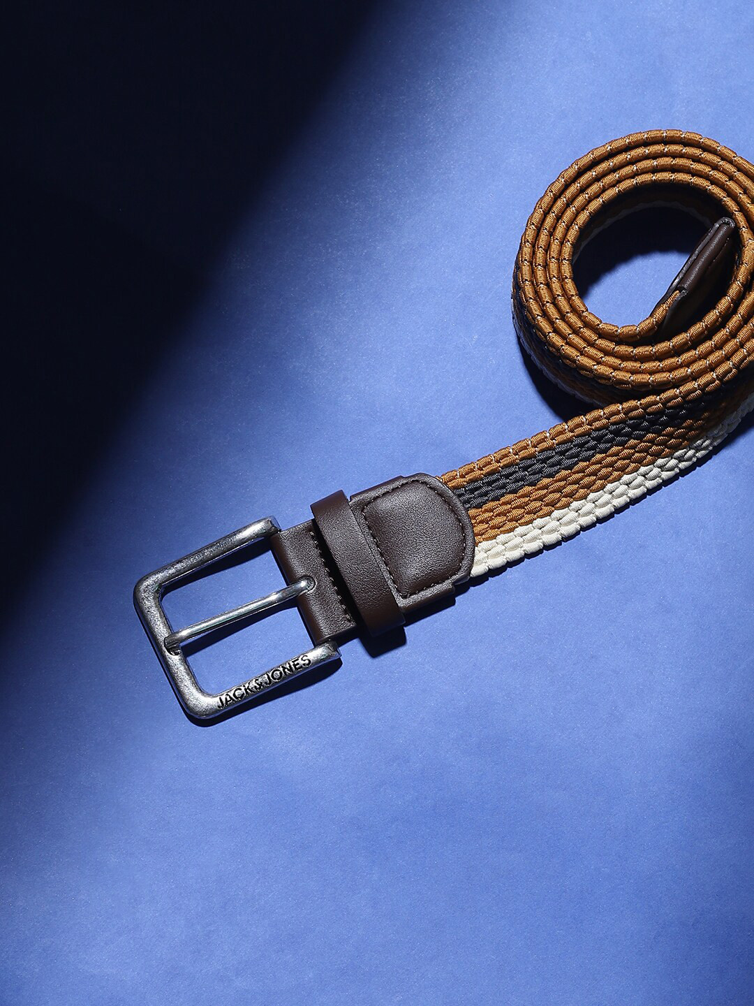 Buy Jack & Jones Men Striped Belt - Belts for Men 21653482 | Myntra