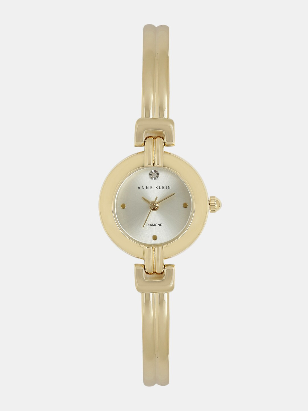 Buy ANNE KLEIN Women Muted Gold Toned Analogue Watch AK2550CHGB ...