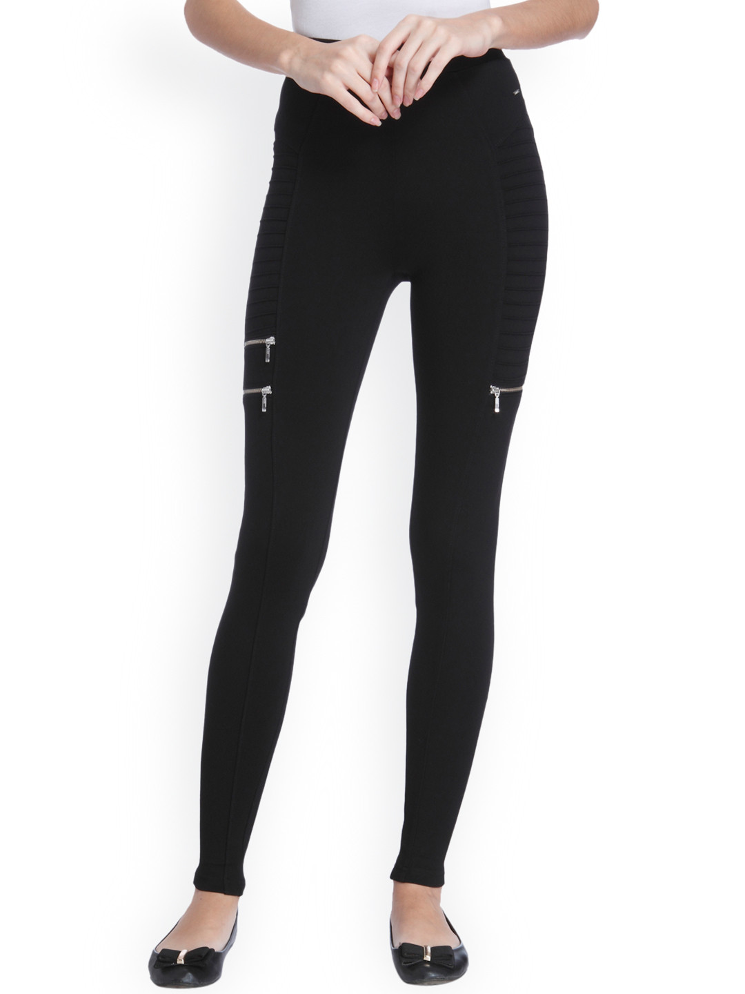 Buy ONLY Black Treggings - Jeggings for Women 2166598 | Myntra