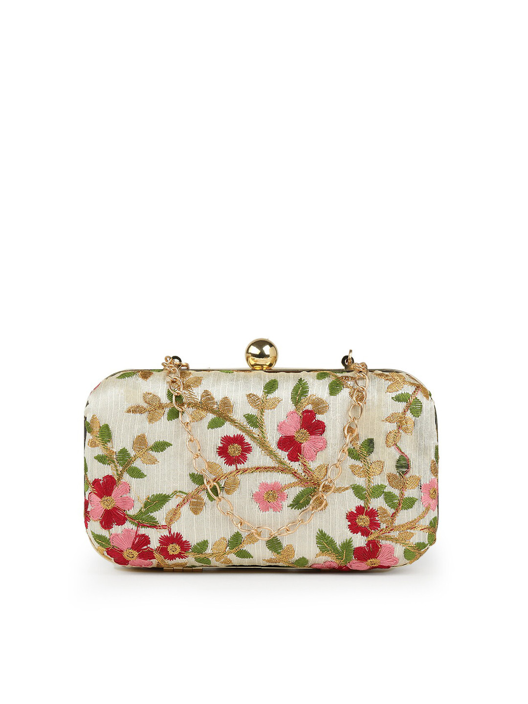 Buy Gaura Pakhi WomenbEmbroidered Box Clutch - Clutches for Women ...