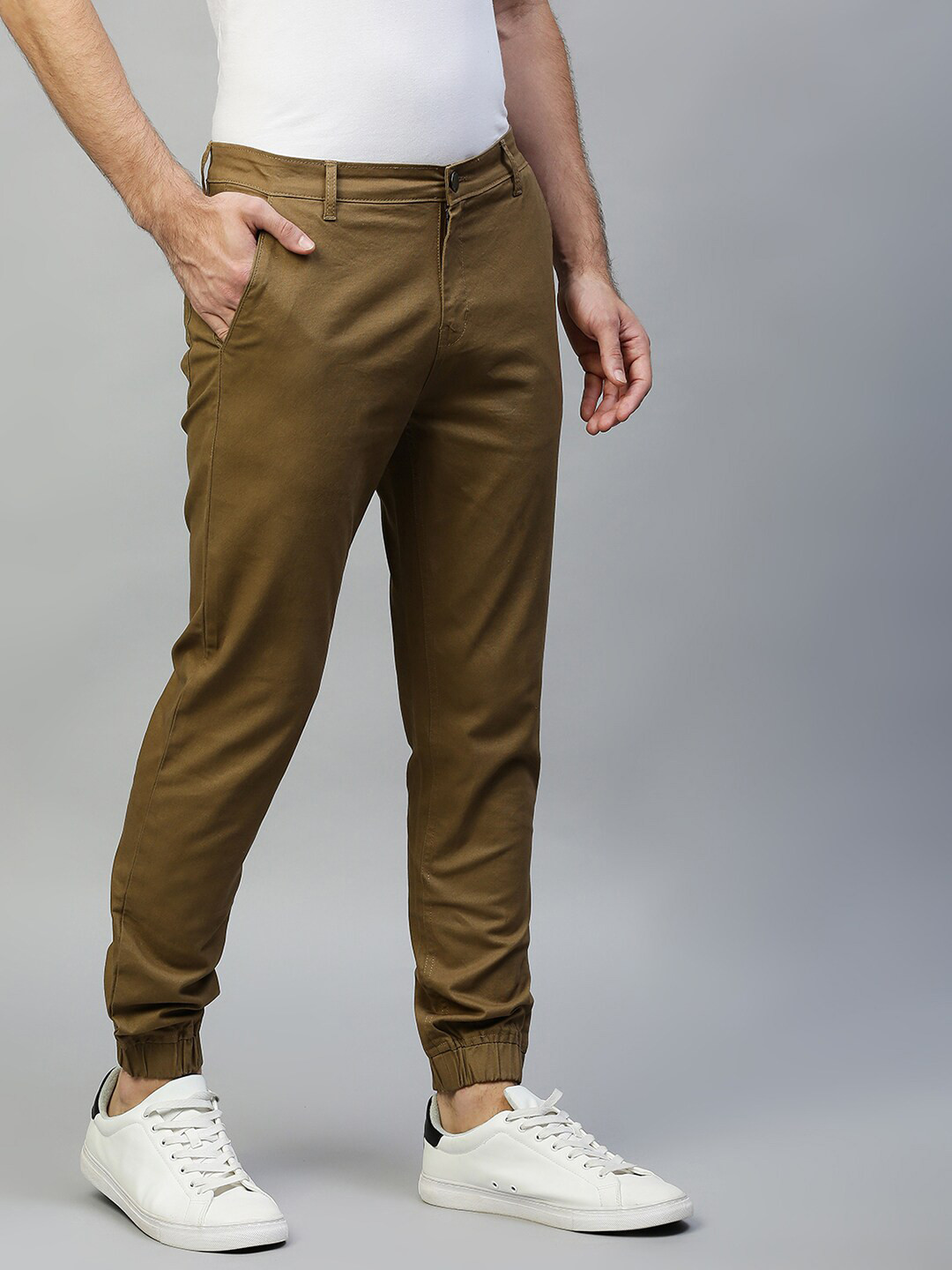 Buy Hubberholme Men Smart Slim Fit Joggers - Trousers for Men 21684962 ...