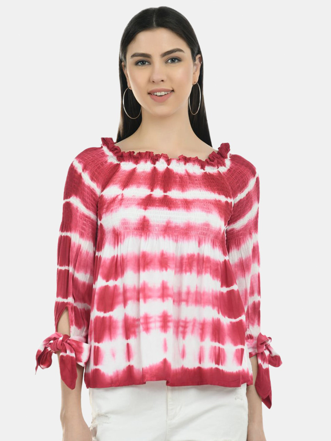 Buy SAAKAA Tie And Dye Regular Top - Tops for Women 21687526 | Myntra