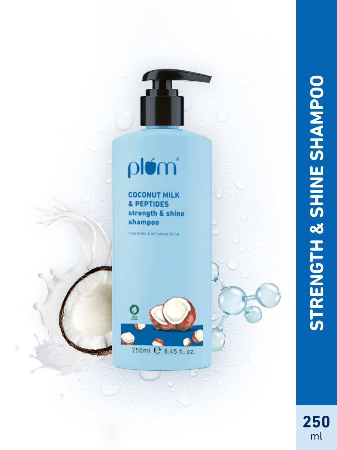 Buy Plum Coconut Milk & Peptides Strength & Shine Shampoo 250ml - Shampoo for Unisex 21693352 ...