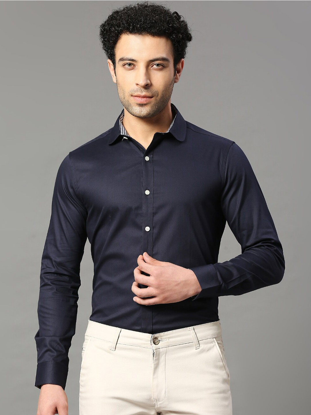 Buy INVICTUS Men Original Slim Fit Formal Cotton Shirt - Shirts for Men ...