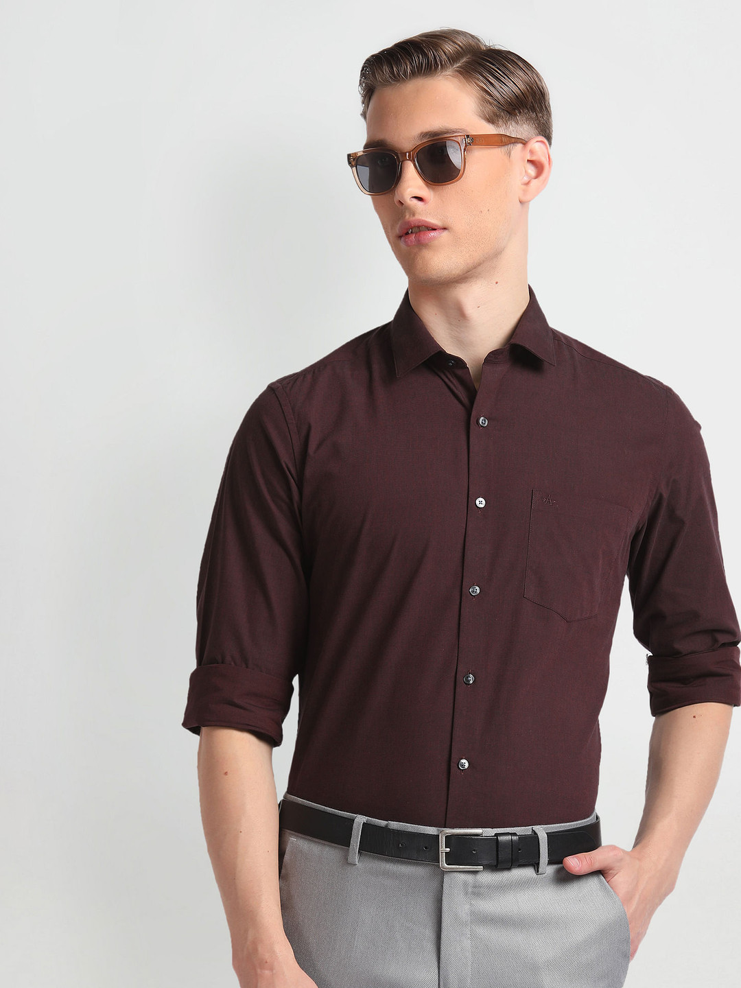 Buy Arrow Slim Fit Formal Pure Cotton Shirt - Shirts for Men 21697622 ...