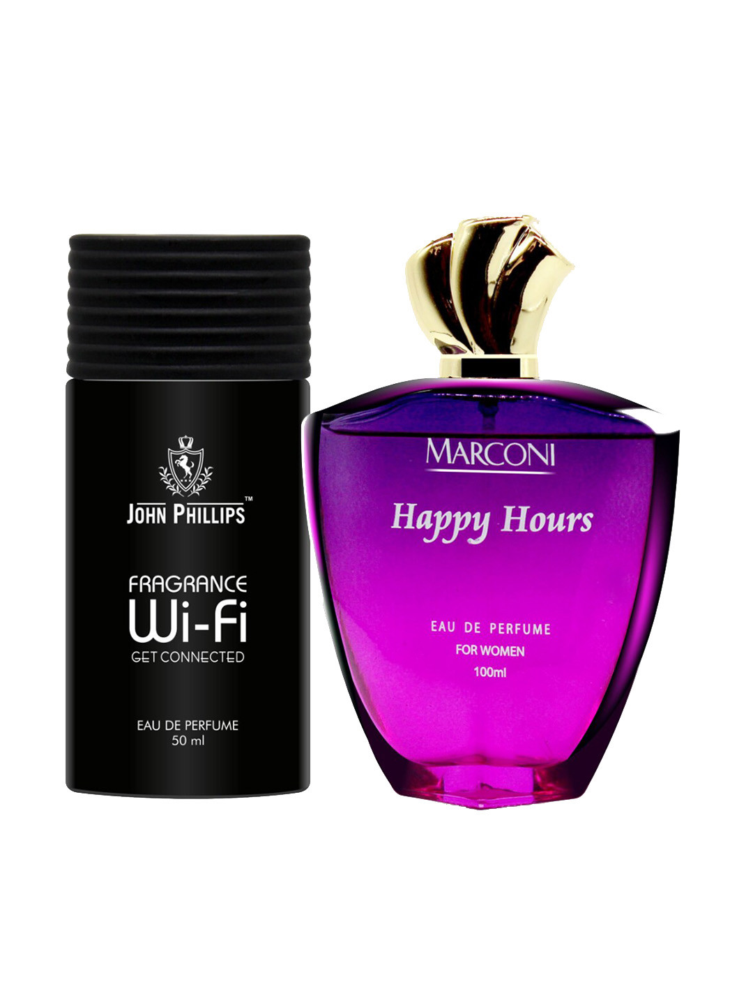 Buy JOHN PHILLIPS Unisex Set Of Wi Fi & Marconi Happy Hours Eau De ...