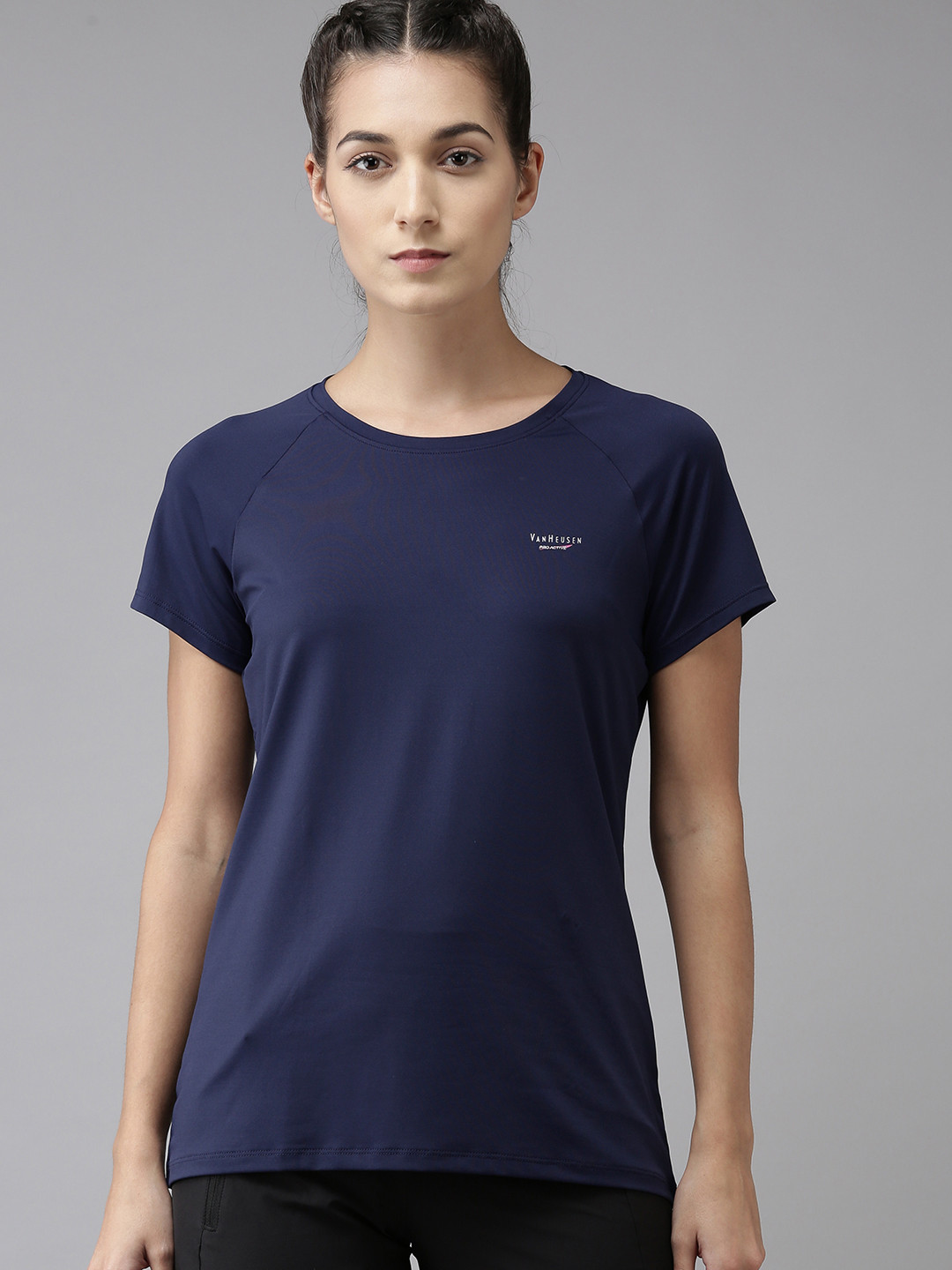 Buy Van Heusen Proactive Women Anti Bacterial Round Neck T Shirt ...