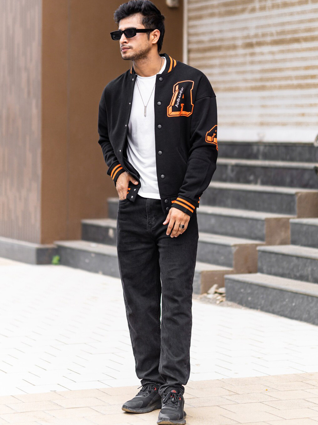 Buy Powerlook Men Organic Cotton Varsity Jacket - Jackets for Men ...