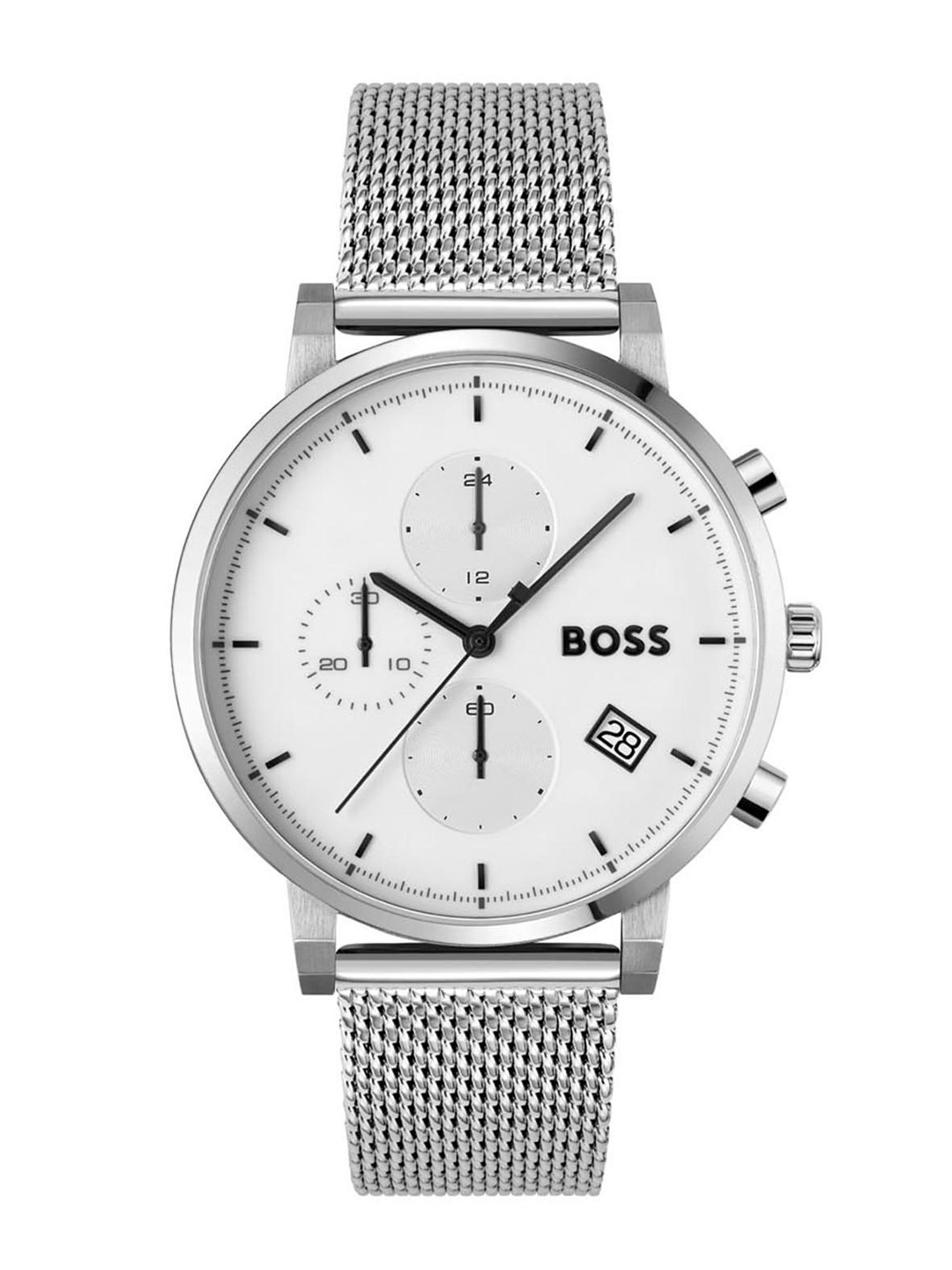 Buy Hugo Boss Men Integrity Bracelet Style Chronograph Watch 1513933 ...