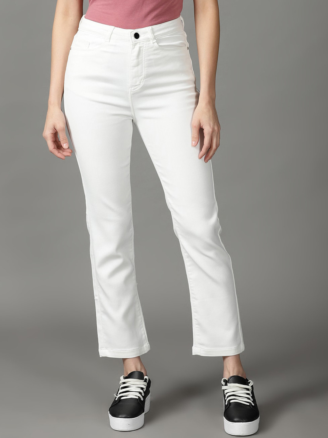 Buy SHOWOFF Women Relaxed Fit High Rise Stretchable Jeans - Jeans for ...