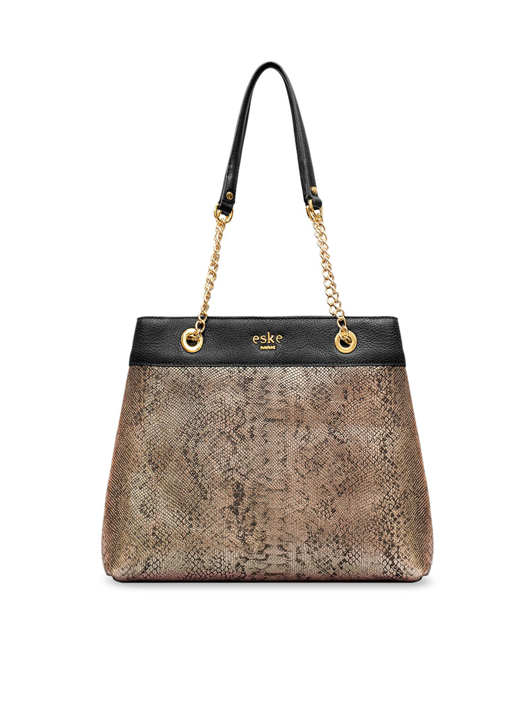 Buy Eske Animal Textured Leather Structured Shoulder Bag - Handbags for ...