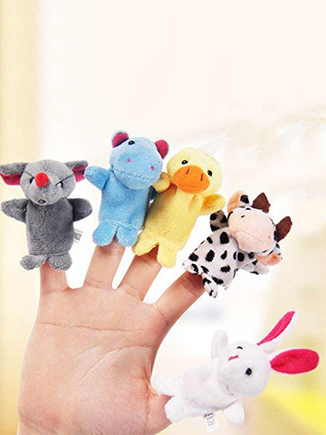 Buy HOUSE OF QUIRK Set Of10 Soft Plush Animal Finger Puppets Set - Soft ...