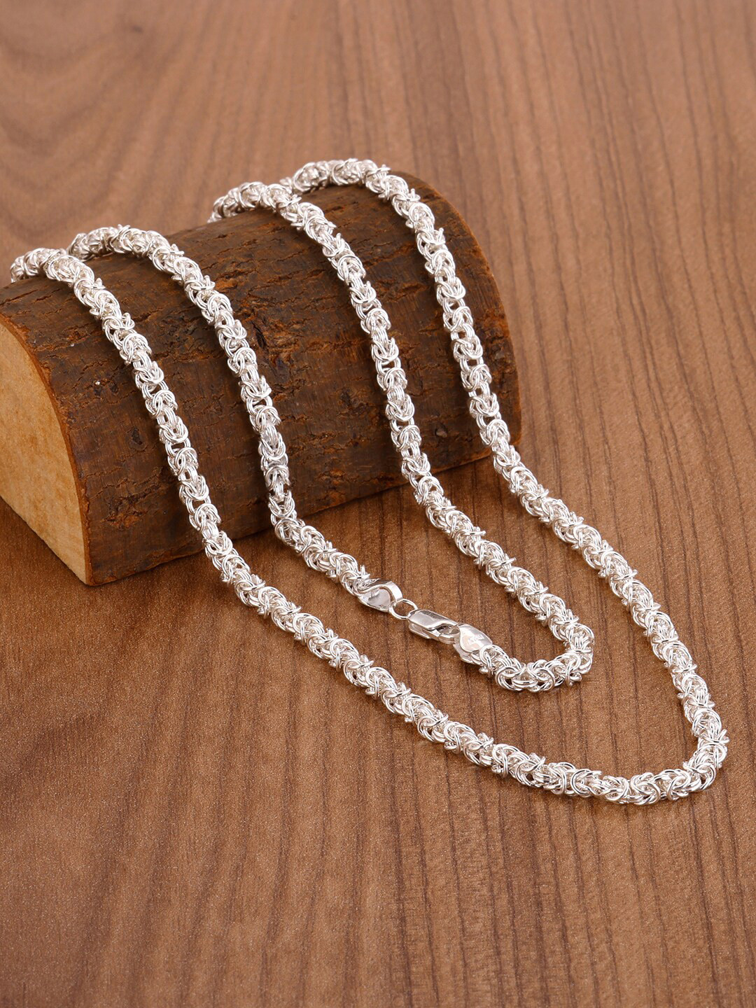 Buy GIVA Men Sterling Silver Rhodium Plated Chain - Necklace And Chains ...