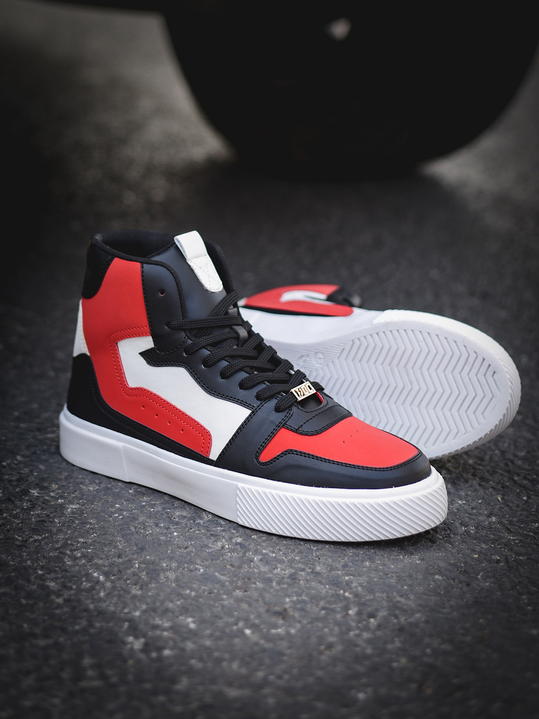 Buy Doc Martin Men Colourblocked High Top Antibacterial Sneakers ...