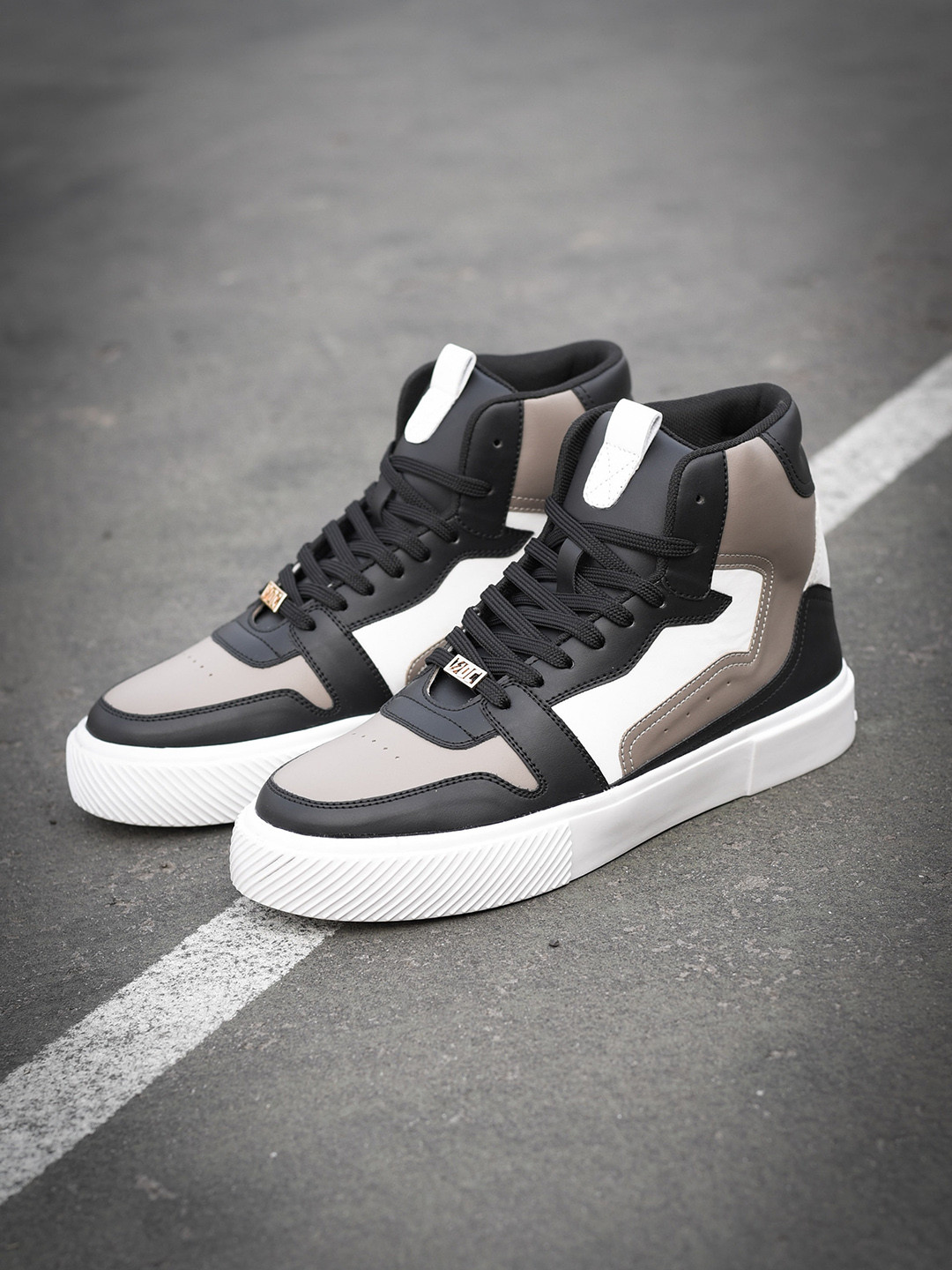 Buy Doc Martin Men Colourblocked Mid Top Antibacterial Sneakers ...