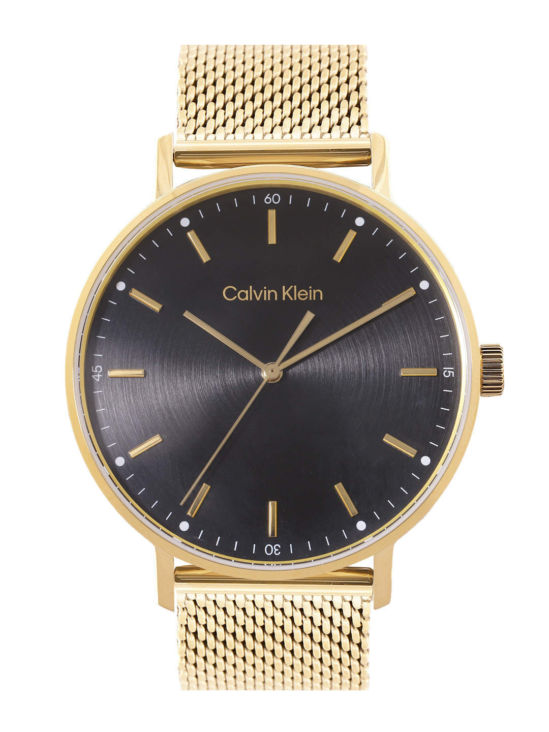 Buy Calvin Klein Men Modern Mesh Bracelet Style Analogue Watch 25200049 ...