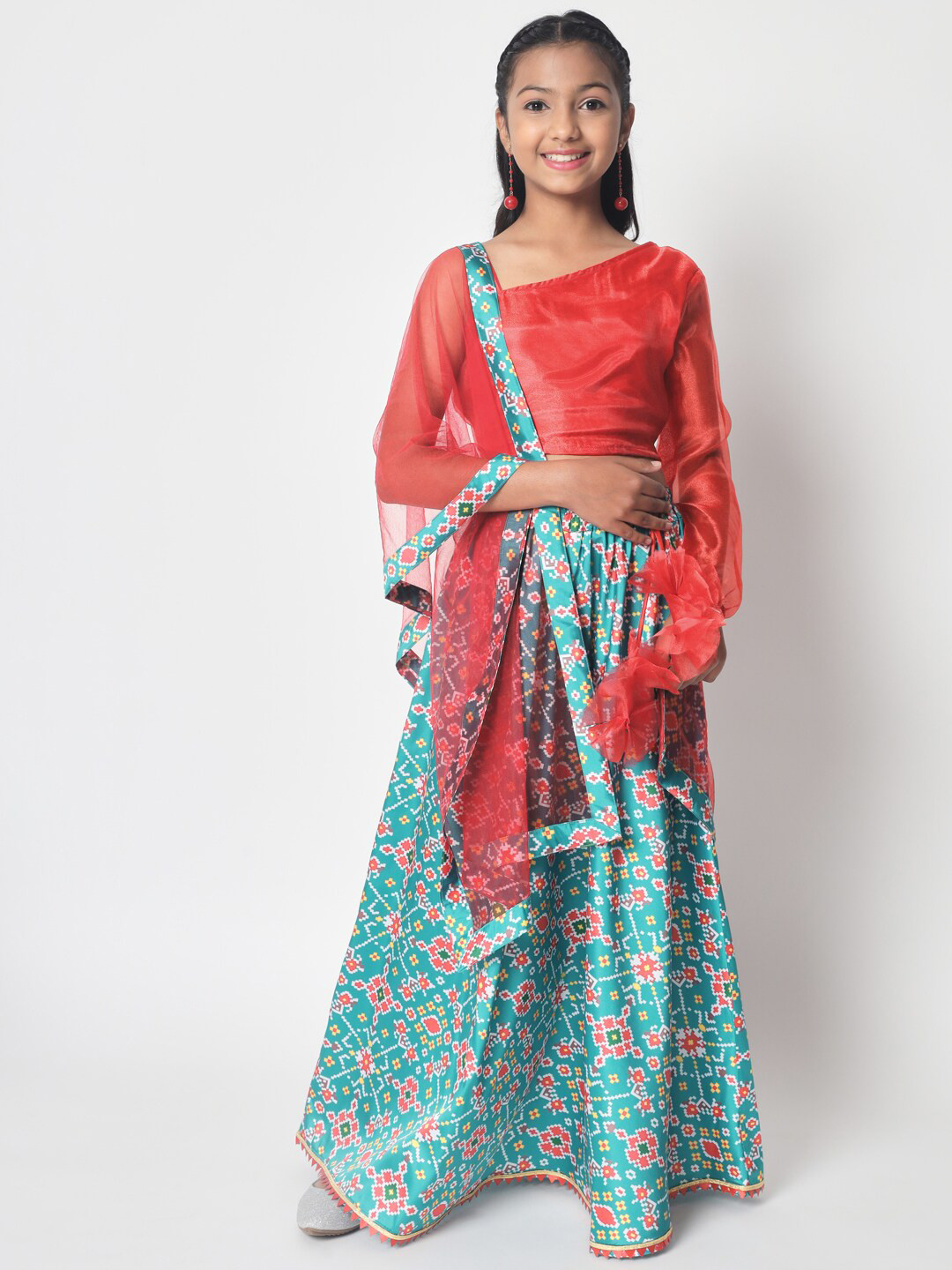 Buy Studio Rasa Girl Ready To Wear Lehenga & Blouse With Dupatta ...