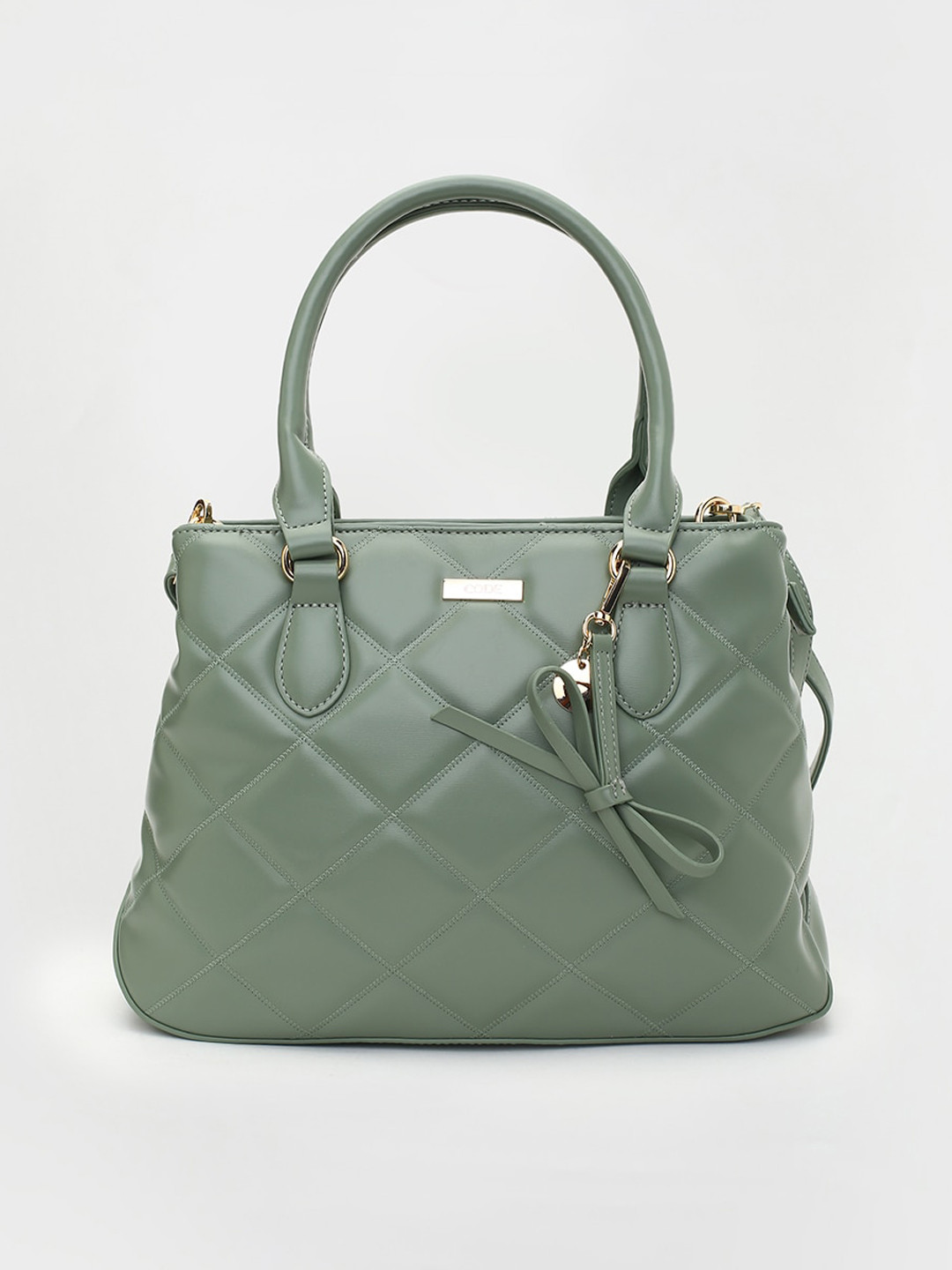 Buy CODE By Lifestyle Quilted Structured Handheld Bag - Handbags for ...