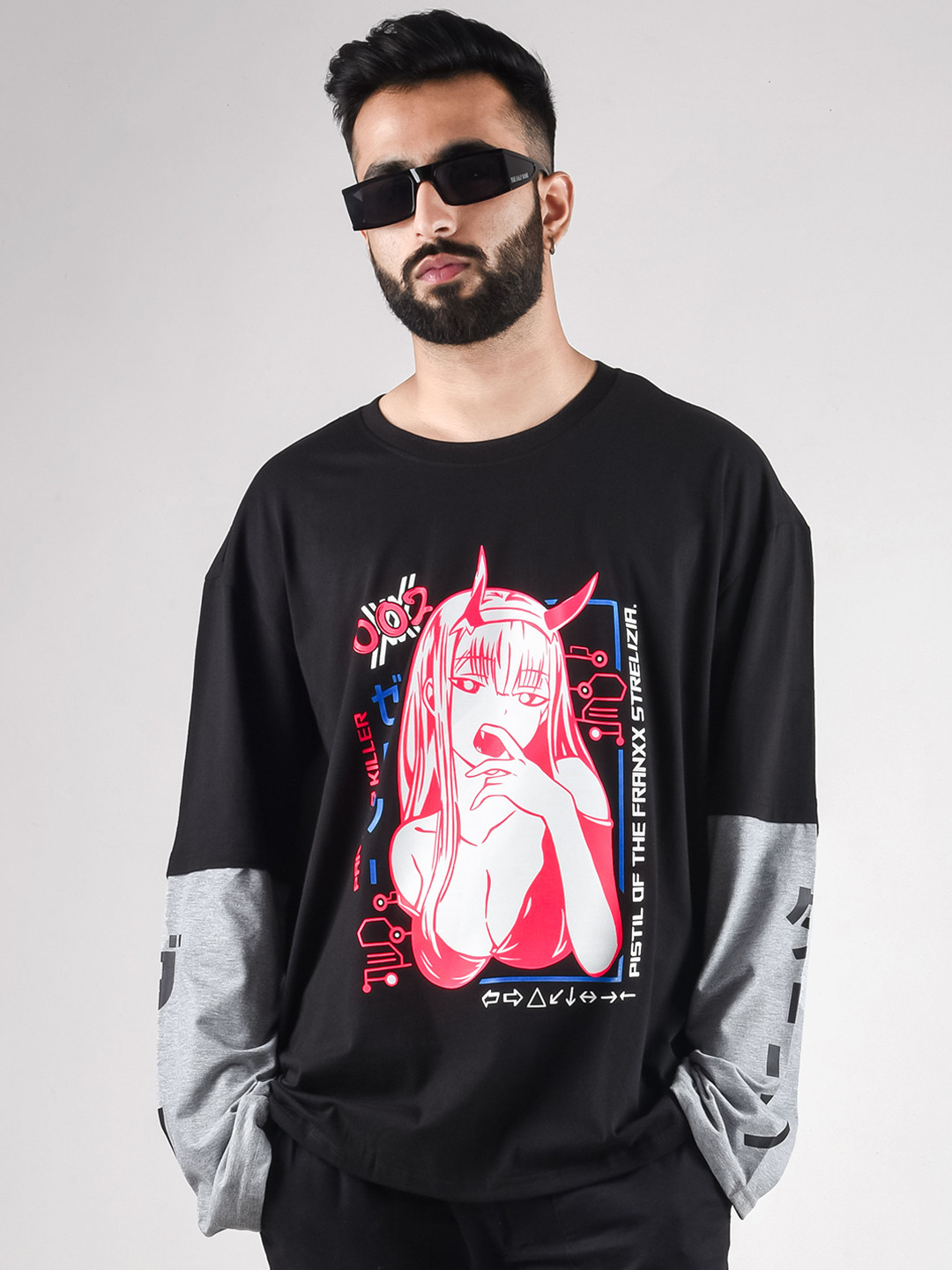 Buy COMICSENSE Men Anime Printed Waifu Cotton Full Sleeve Oversized ...