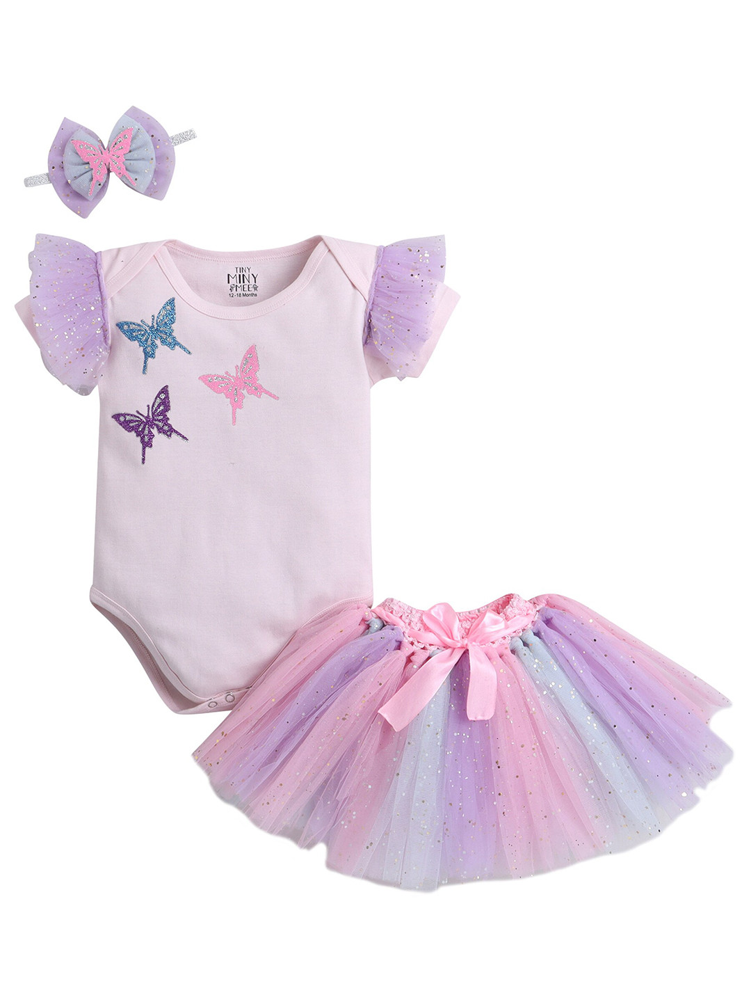 Buy TINY MINY ME Girls Embellished Top With Skirt - Clothing Set for ...