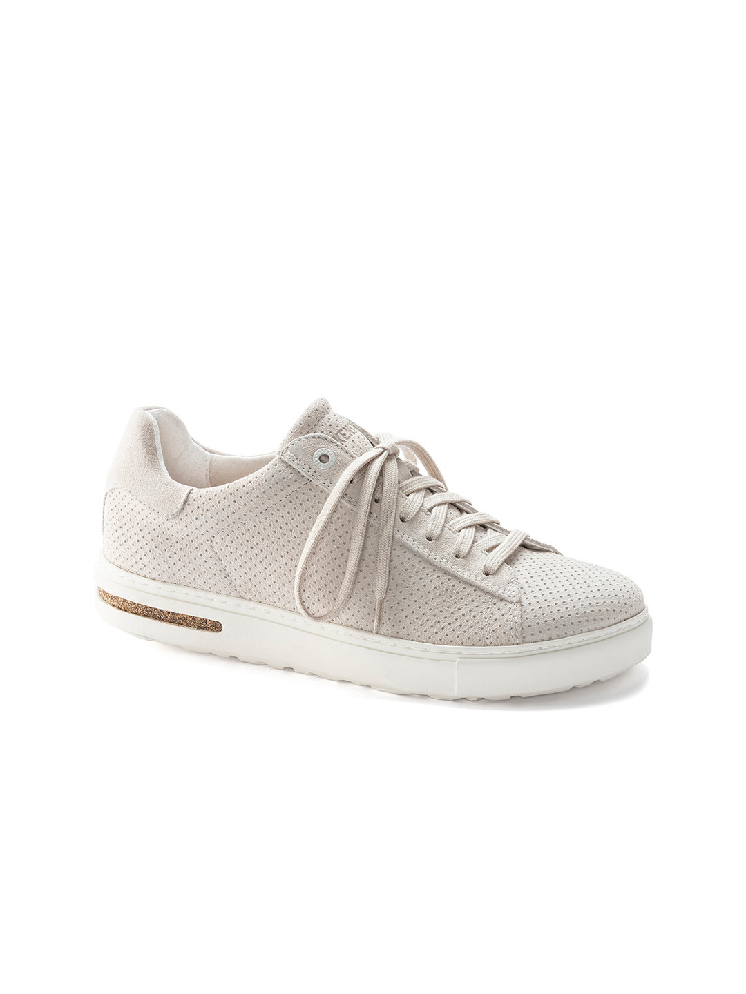 Buy Birkenstock Bend Low Antique White Narrow Width Suede Embossed ...