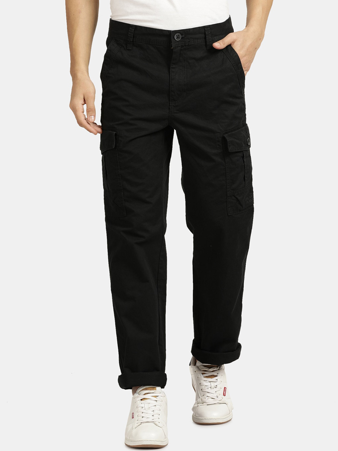 Buy T Base Men Cargos Cotton Trousers - Trousers for Men 21747212 | Myntra