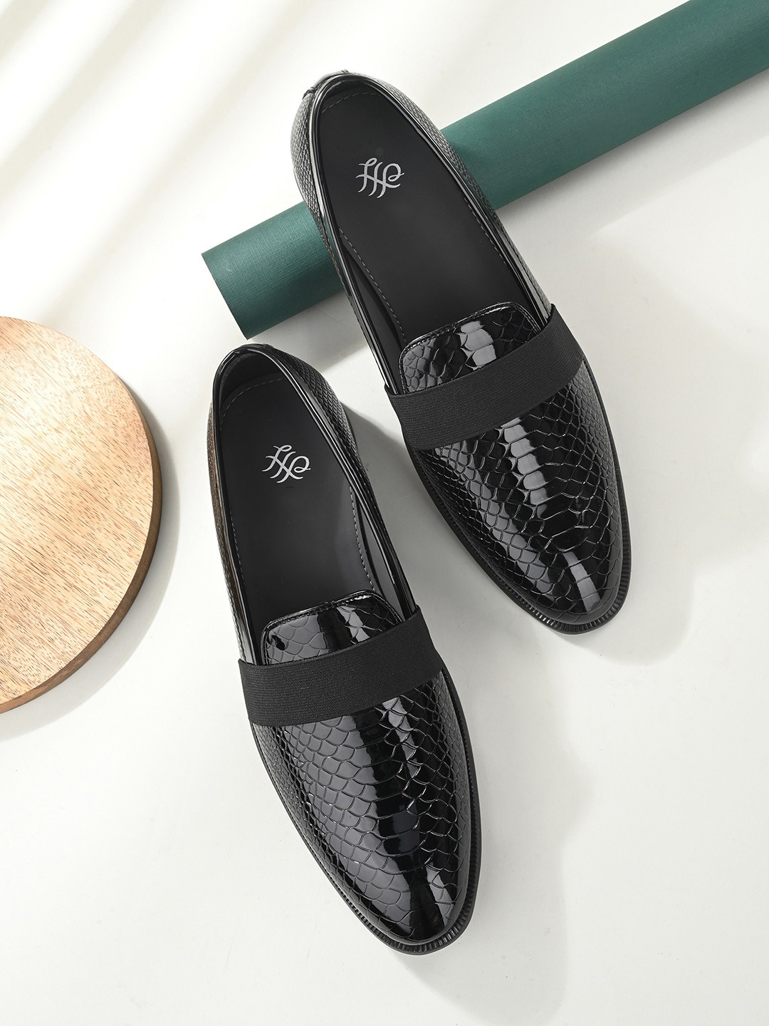 Buy House Of Pataudi Men Textured Formal Loafers - Formal Shoes for Men ...